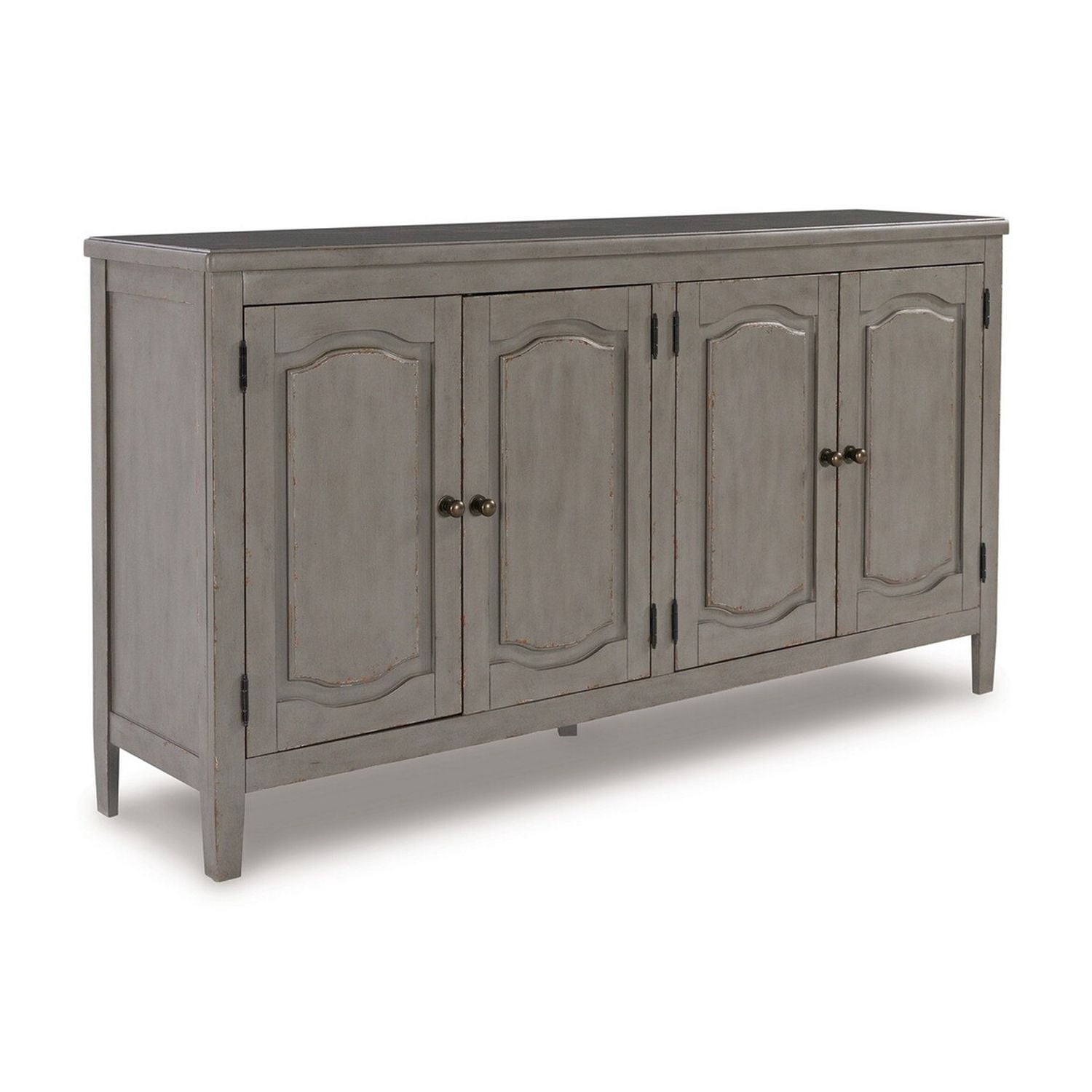 BenJara Arin 68 Inch Sideboard Cabinet Console with 2 Doors, Antique ...
