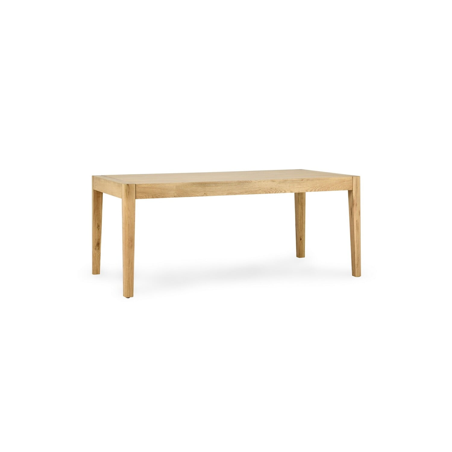 72 Inch Dining Table, Rectangular Oak Wood Top, Natural Light Brown ...