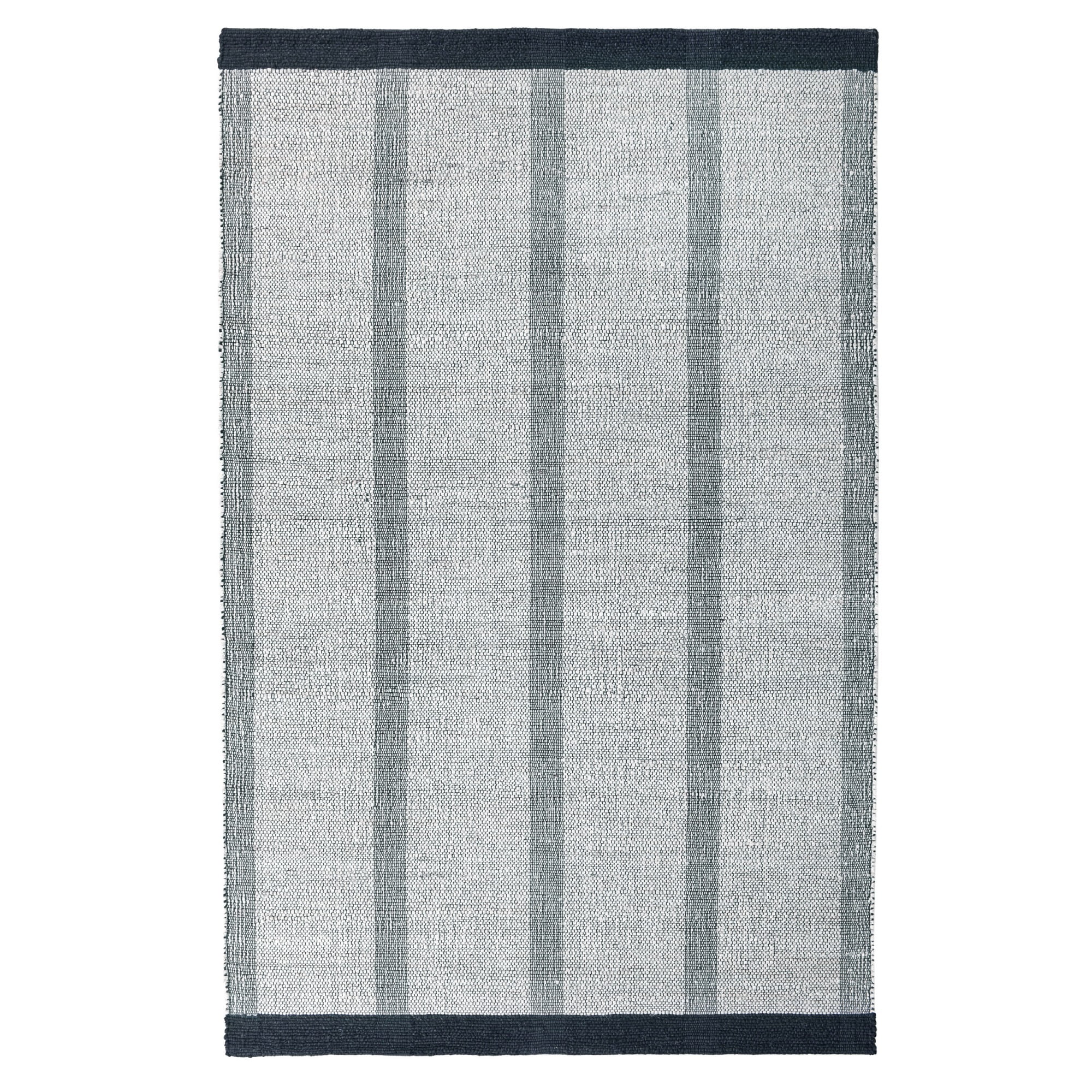 Benjara 9 x 12 ft. Nabi Stripes Extra Large Hand Woven Area Rug, Black ...
