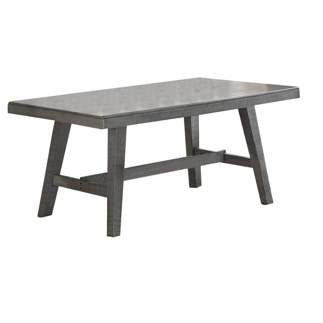 Benjara Alix 72 Inch Rectangular Dining Table, Flared Legs, Classic ...