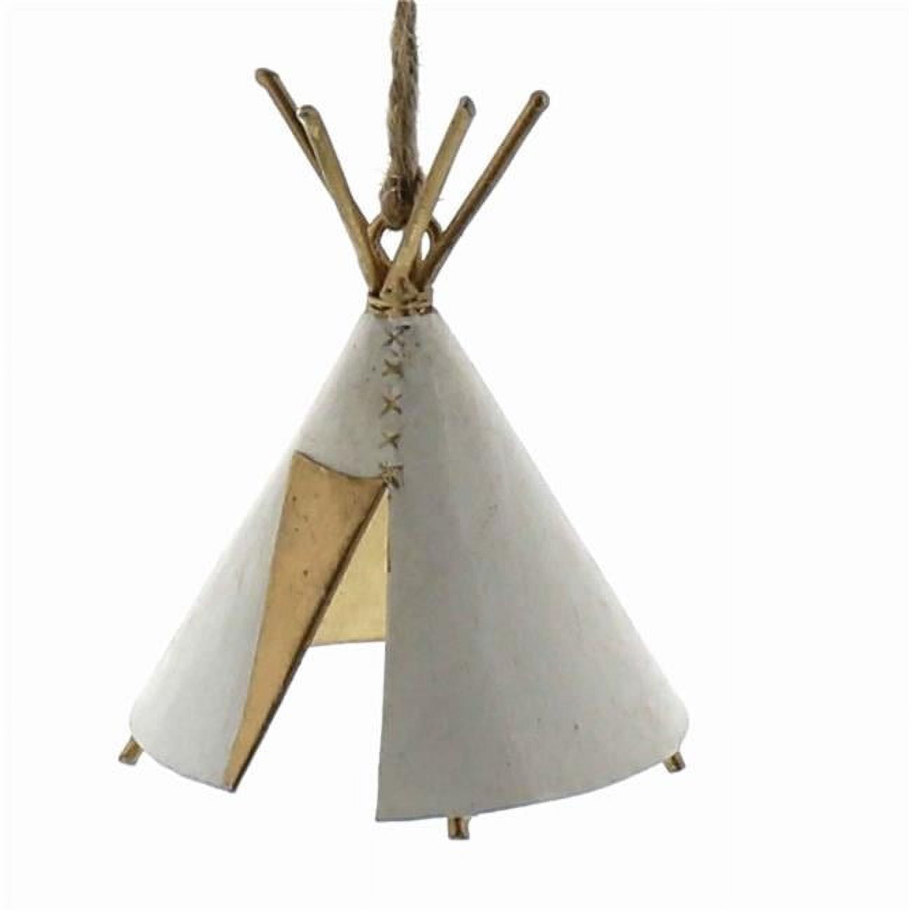 Benjara BM209756 Decorative Teepee Shape Metal Miniature with Rope ...