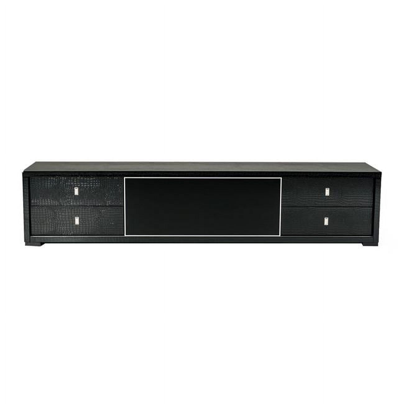 Benjara BM210506 Textured Wooden TV Stand with 4 Drawers & Sliding ...