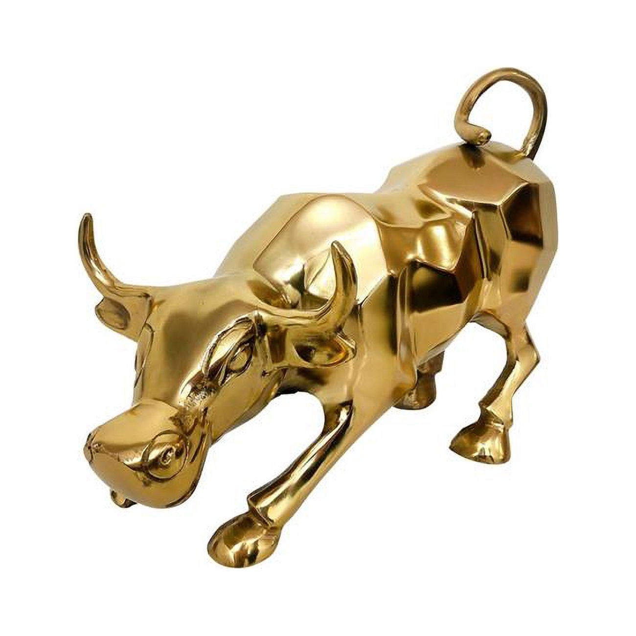 Benjara BM238176 Metal Standing Bull Design Table Decor, Gold - Walmart.com