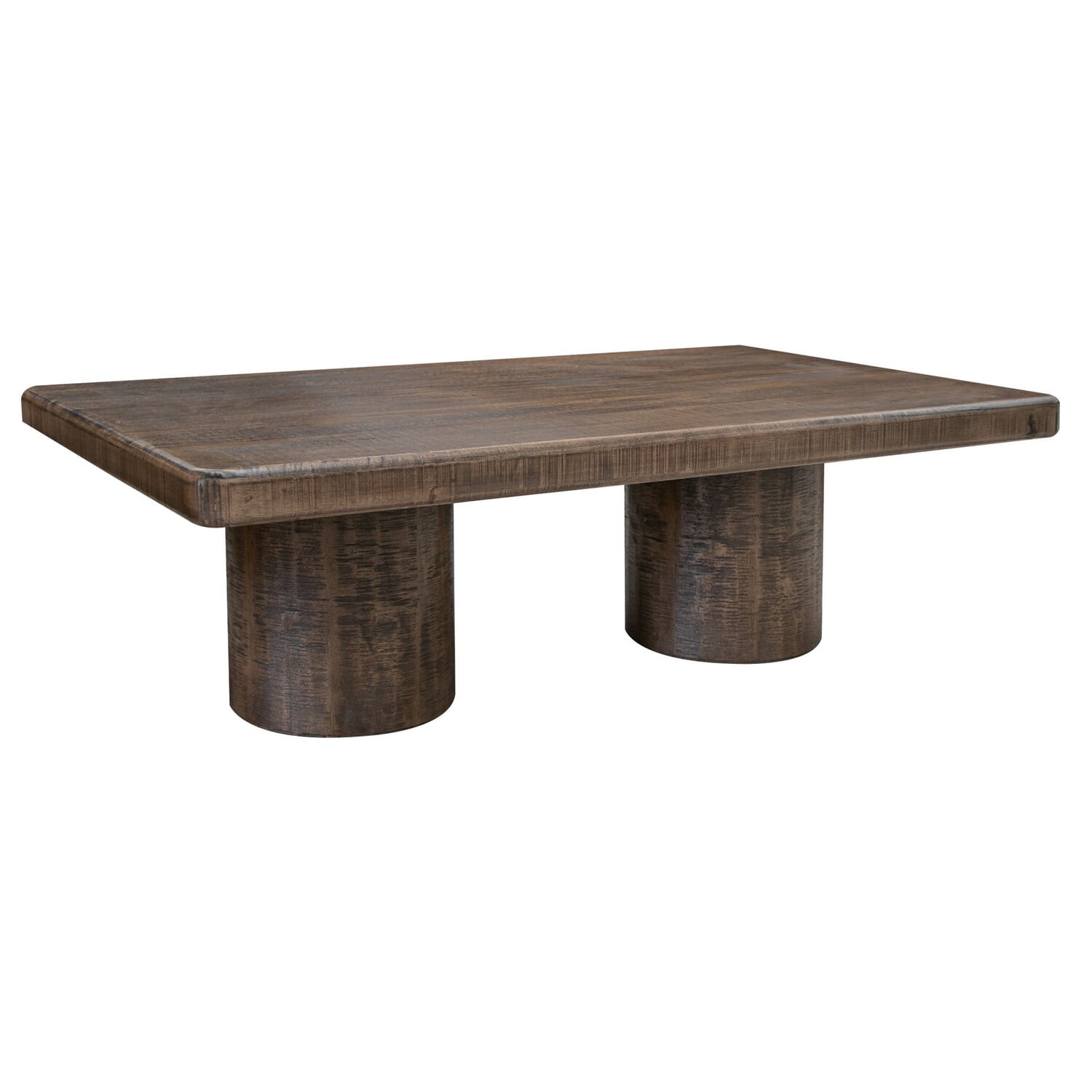 Benjara BM307452 Ino 50 in. Coffee Table - Mango Wood - Round Pedestal ...