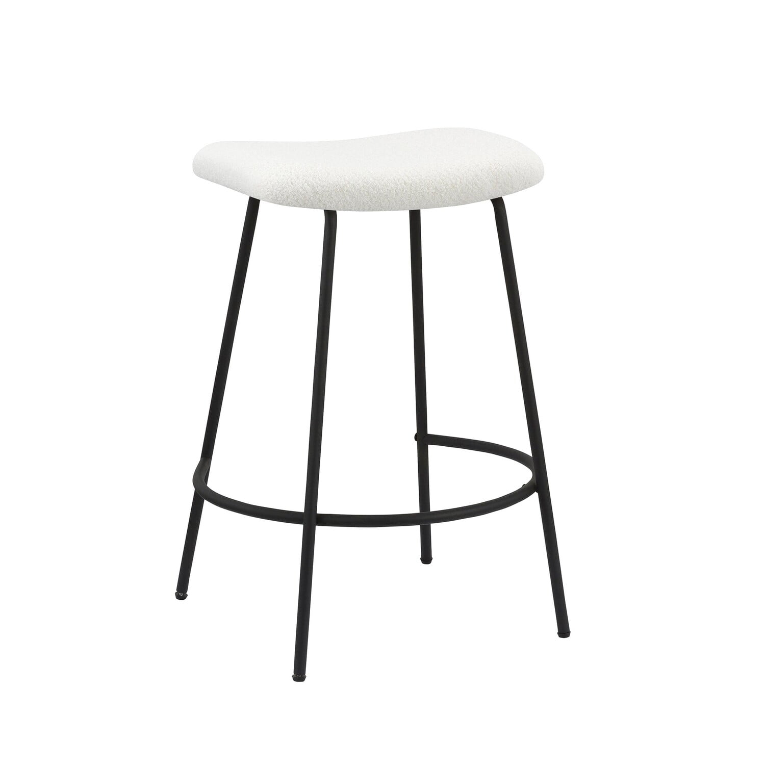 Benjara BM307571 26 in. Ast Saddle Seat Counter Height Stools, Black ...