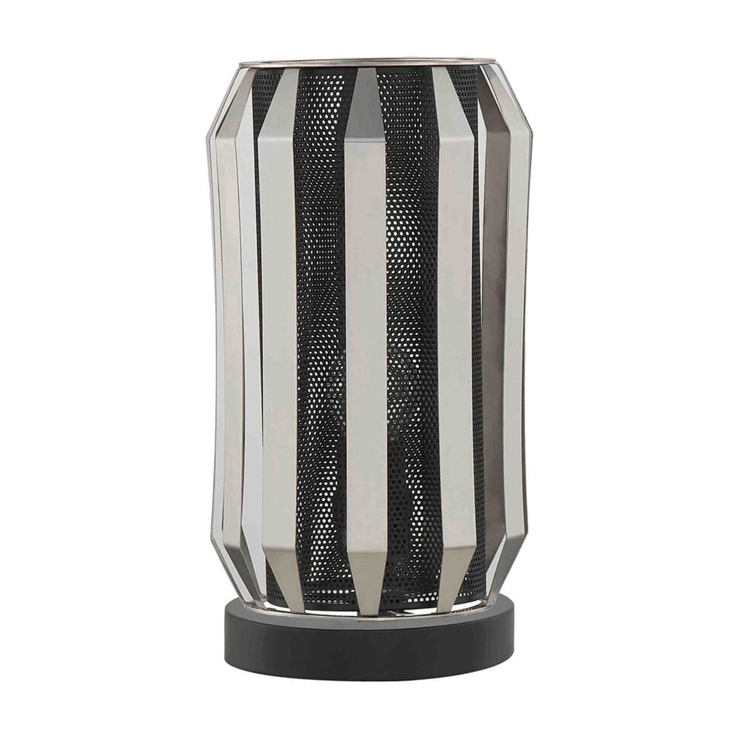 Benjara BM309041 13 in. Pin Round Base Table Lamp with Accent Cylinder ...