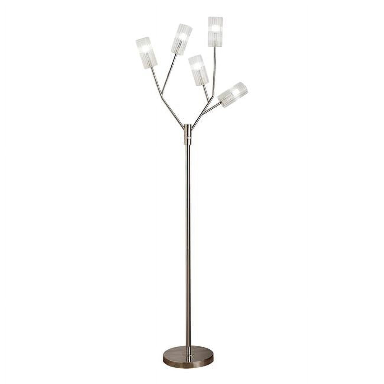 Benjara BM309051 67 in. Round Metal Base Floor Lamp with Modern Globe ...