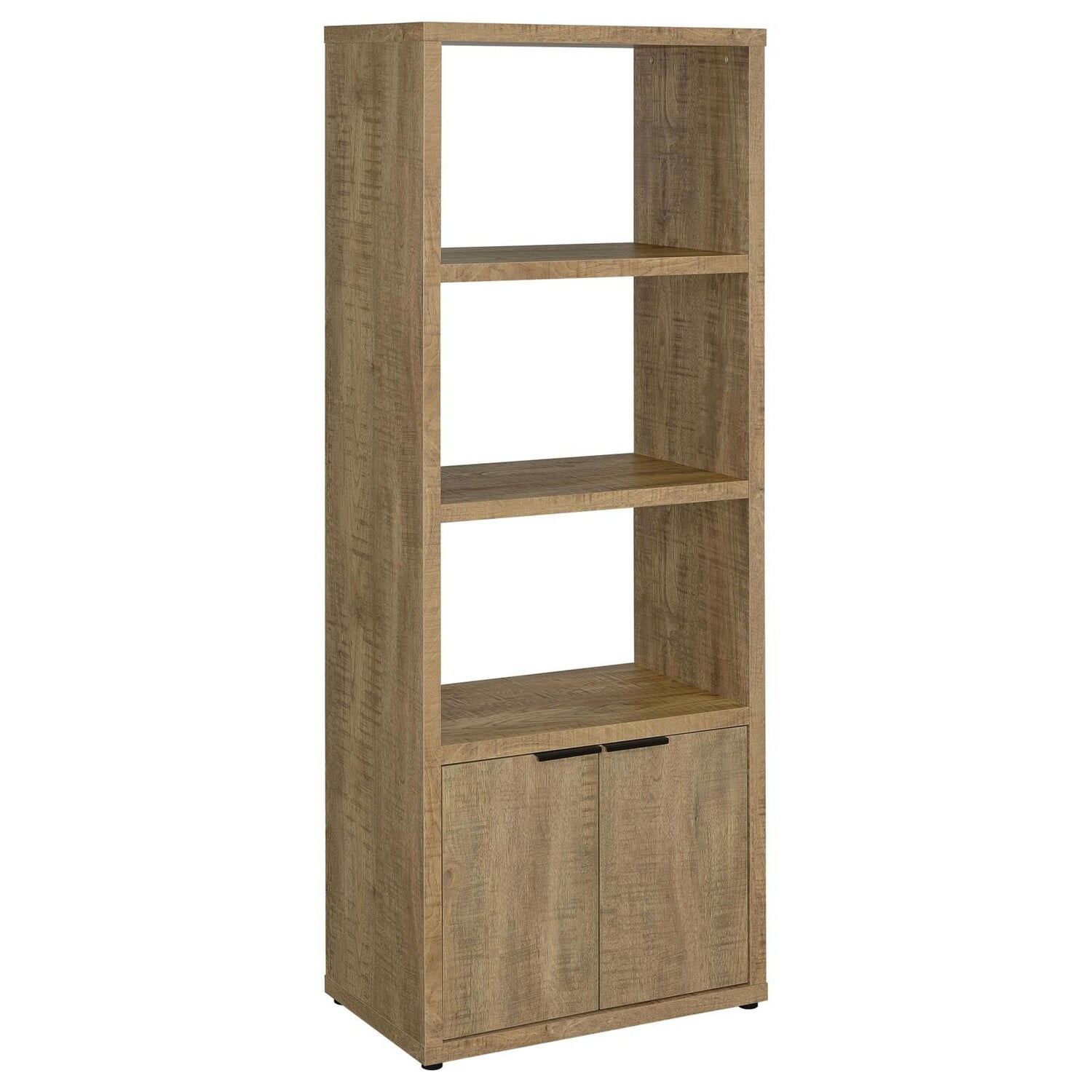 Benjara BM309153 71 in. Tag 2-Doors MDF Mango Wood Media Tower with 3 ...
