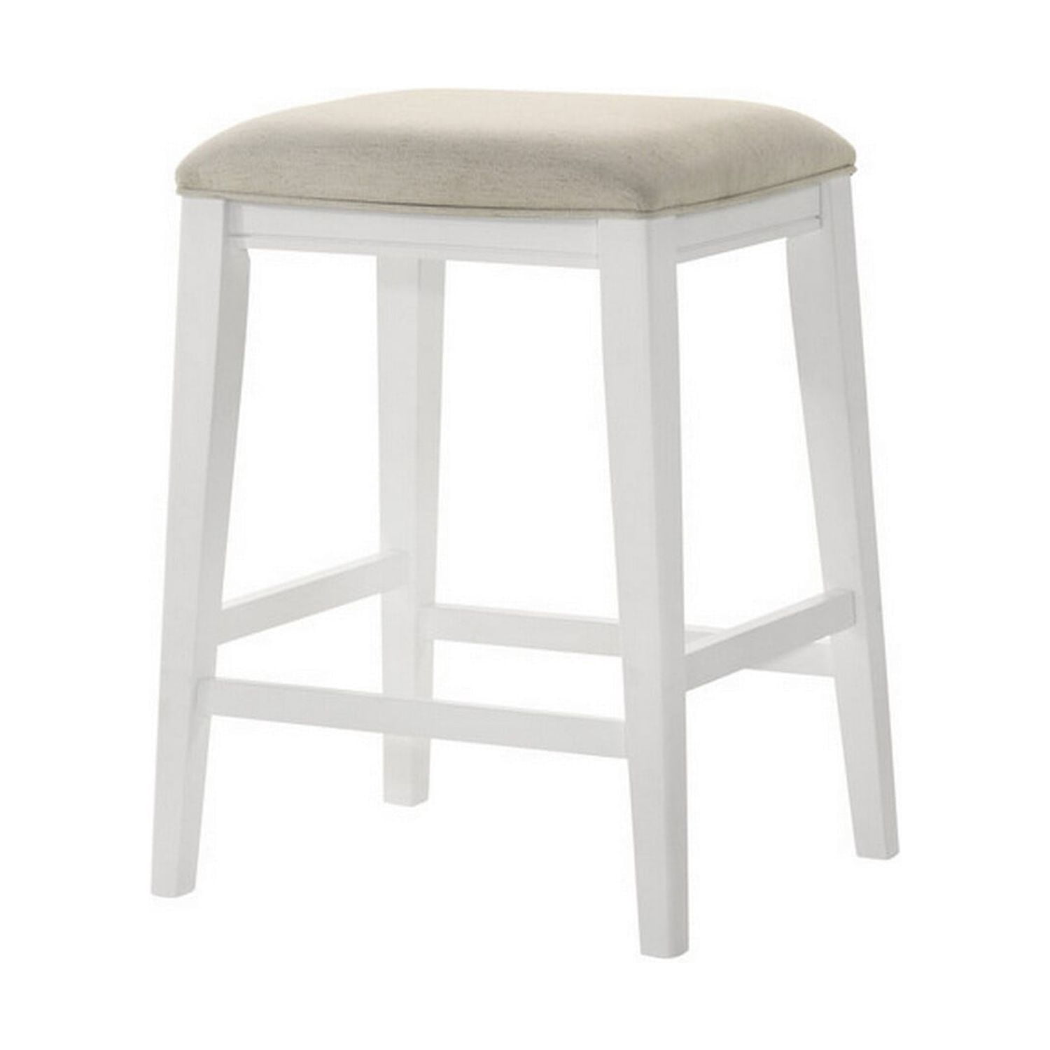 Benjara BM311414 26 in. Rani Cushioned Seat & Backless Counter Height ...