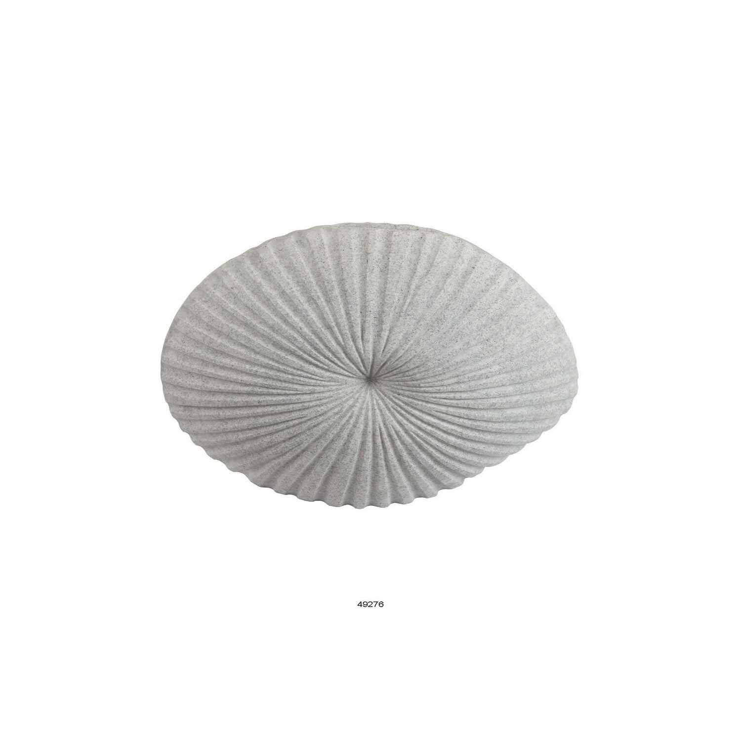 Benjara BM312574 19 in. Clam Oval Shell Decorative Vase with Intricate ...
