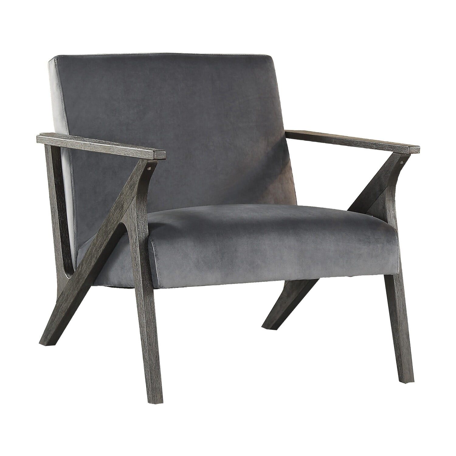 Benjara BM313140 Lara 32 in. Accent Chair - Polyester - Dark Round ...