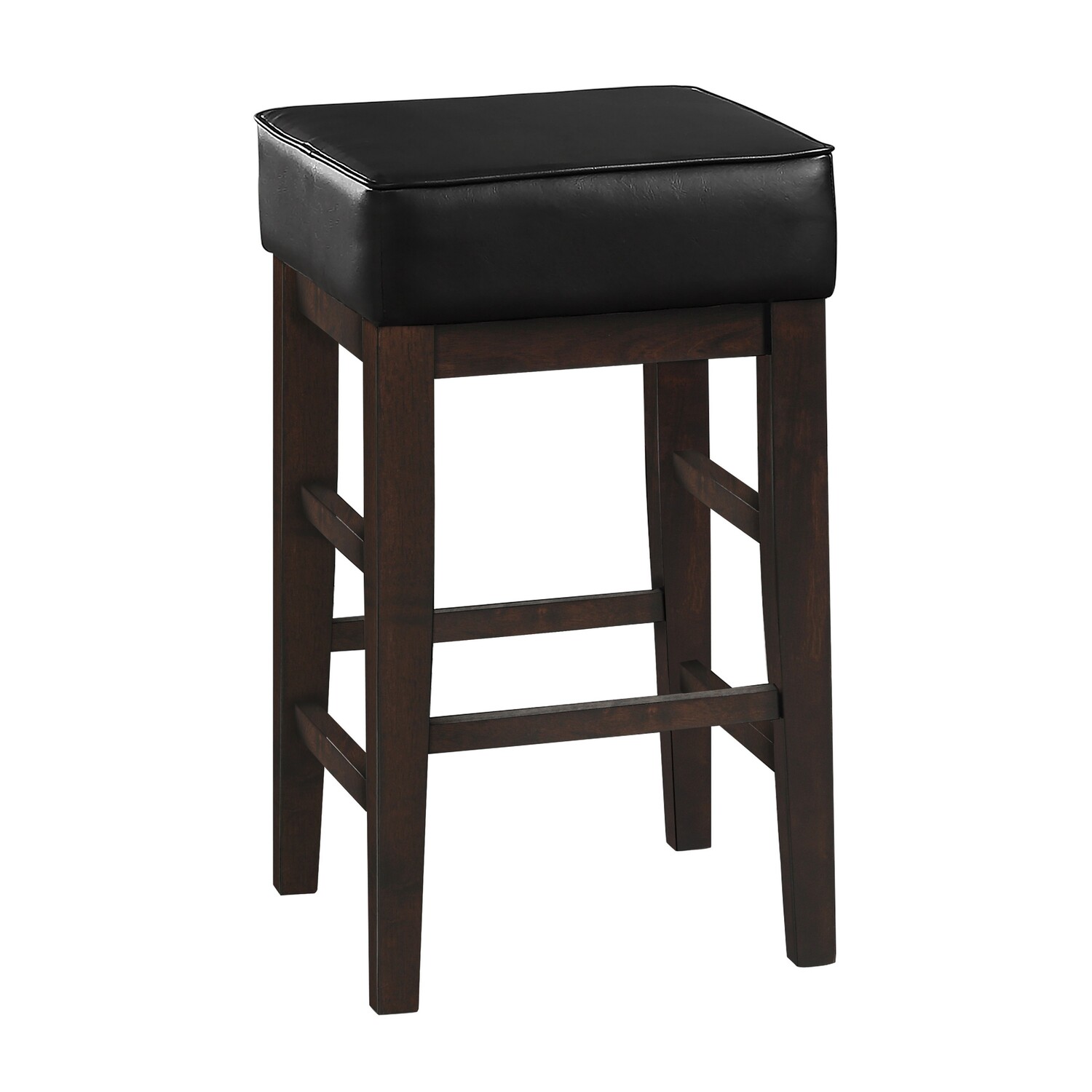 Benjara BM314434 Vin 26 in. Counter Height Stool - Faux Leather Seat ...
