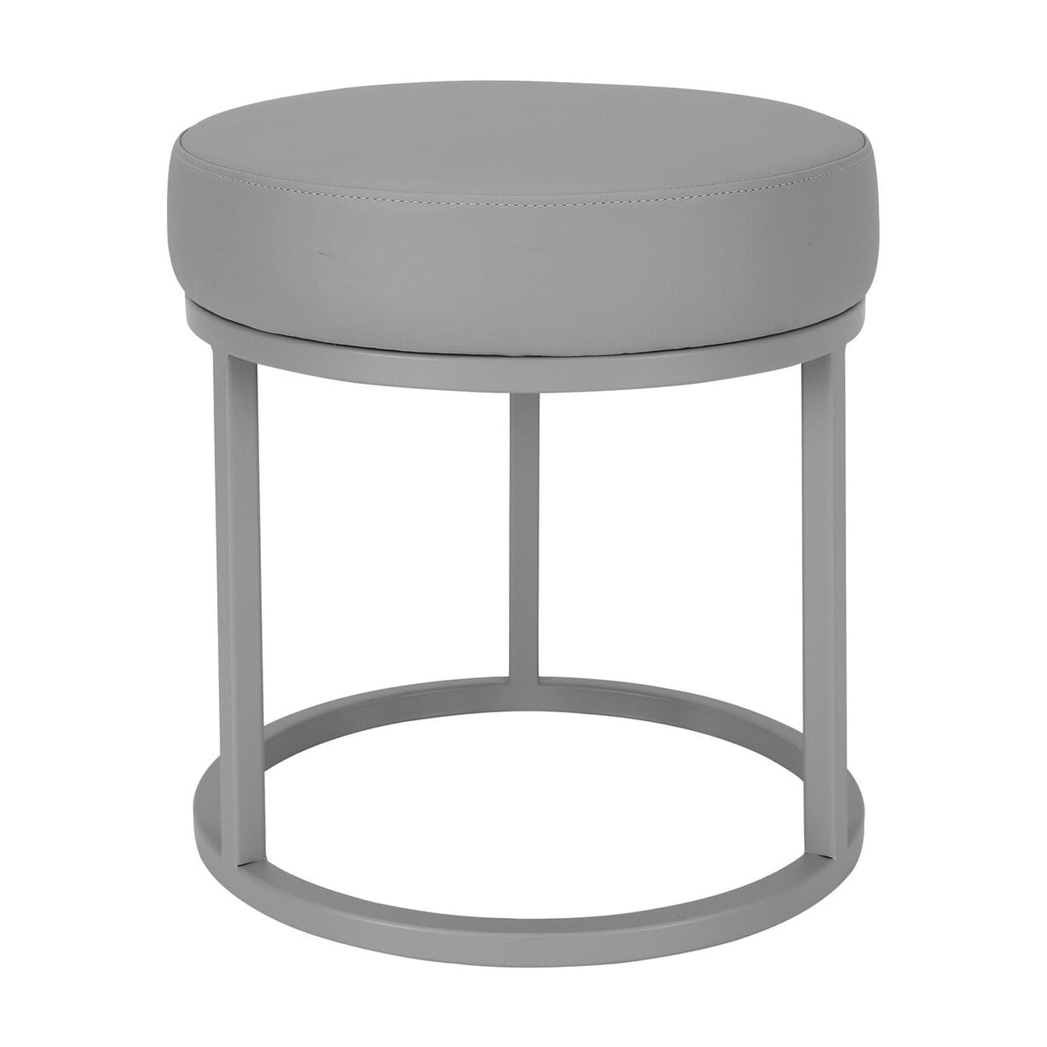 Benjara BM314950 18 in. Tane Modern Accent Stool with Round Padded Seat ...