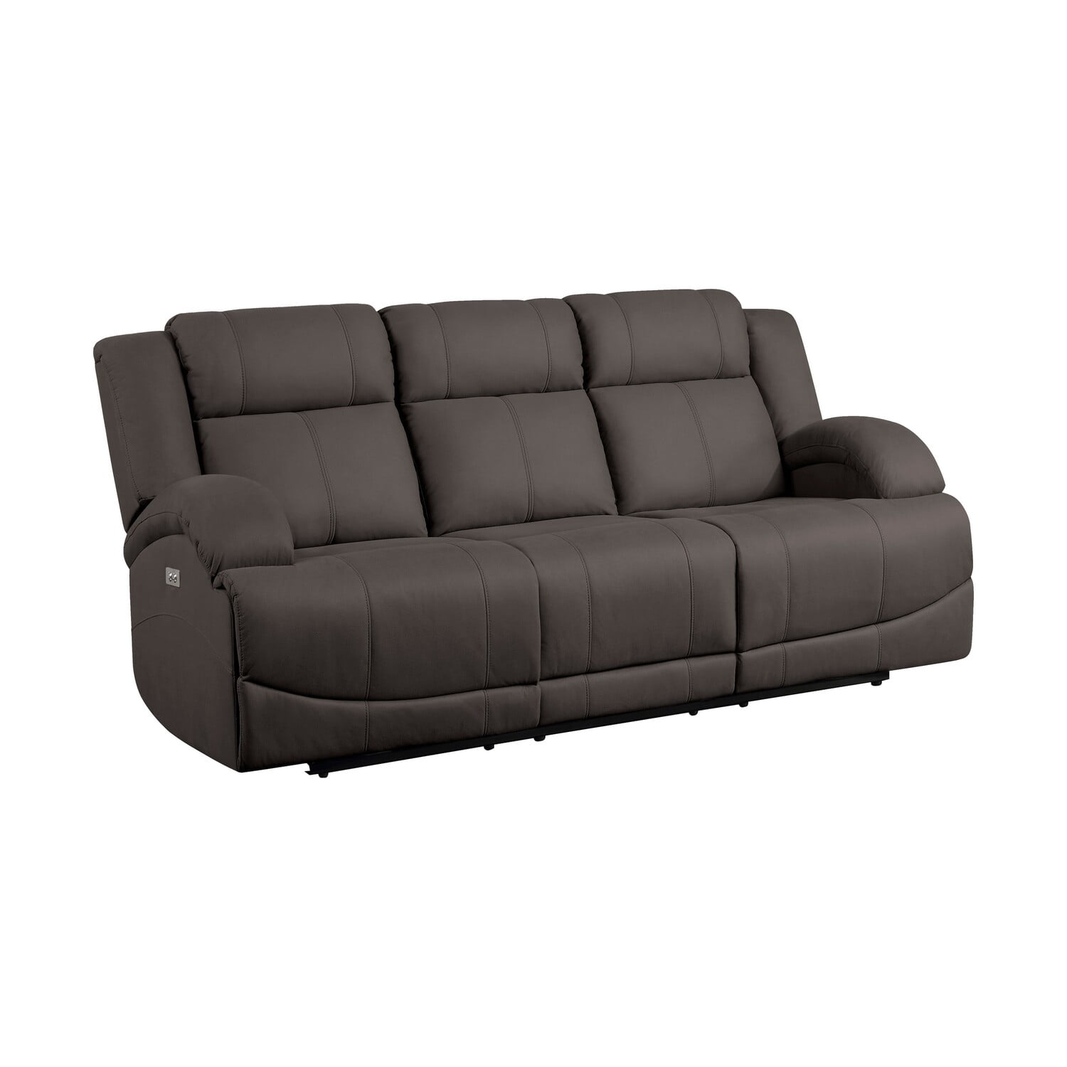 Benjara BM315186 82 in. Kate Power Double Recliner Sofa with USB Ports ...