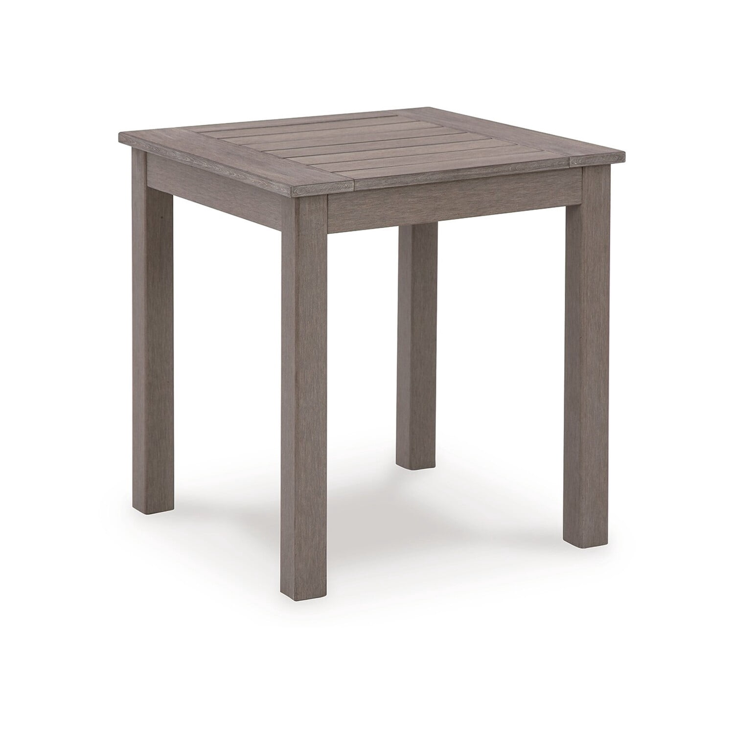 Benjara Karo 24 Inch Outdoor Side End Table, Slatted Top, Modern Style ...