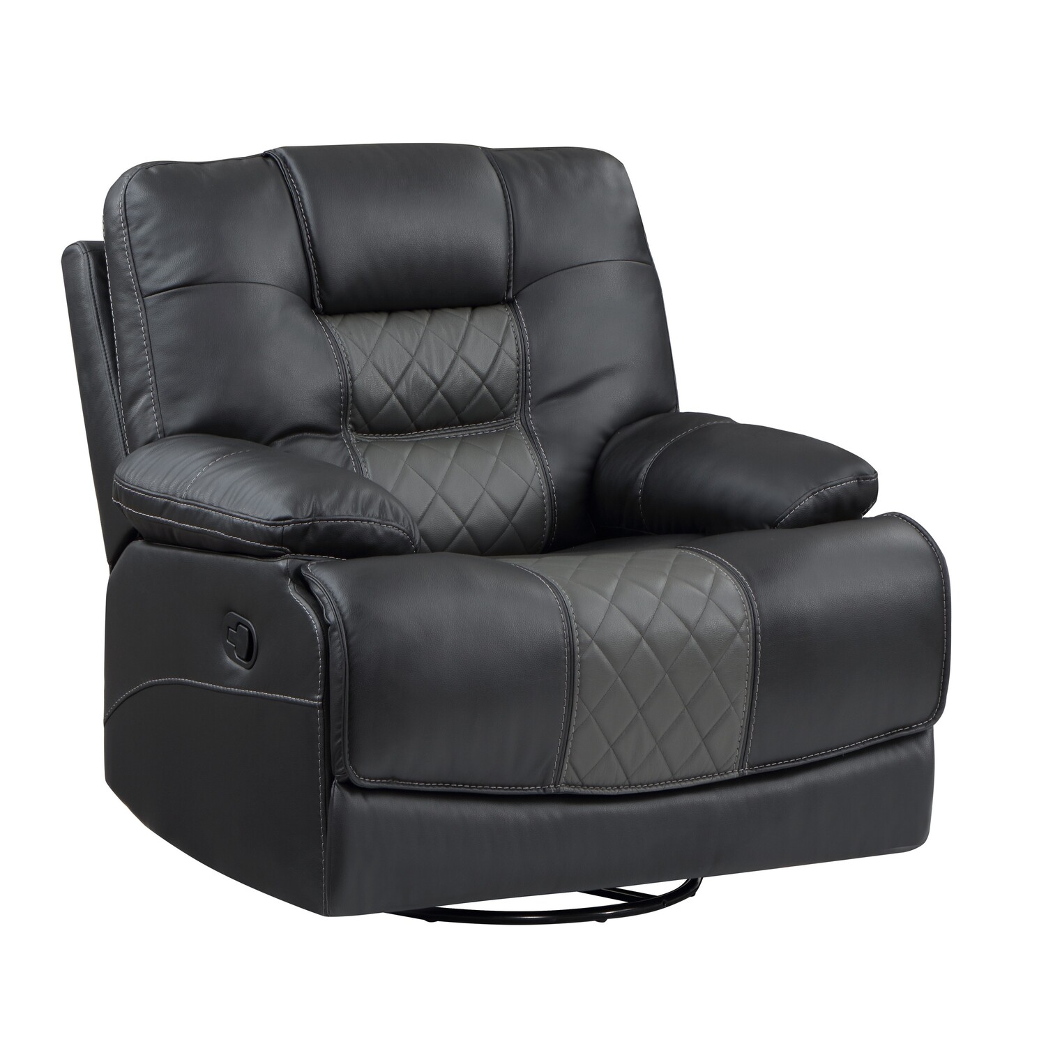 Benjara BM316041 39 in. Liam Manual Swivel Glider Wood Recliner Chair ...