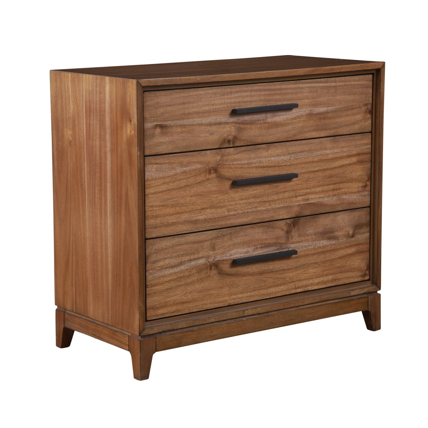 Benjara Chest with 3 Drawers and Wooden Frame, Brown - Walmart.com