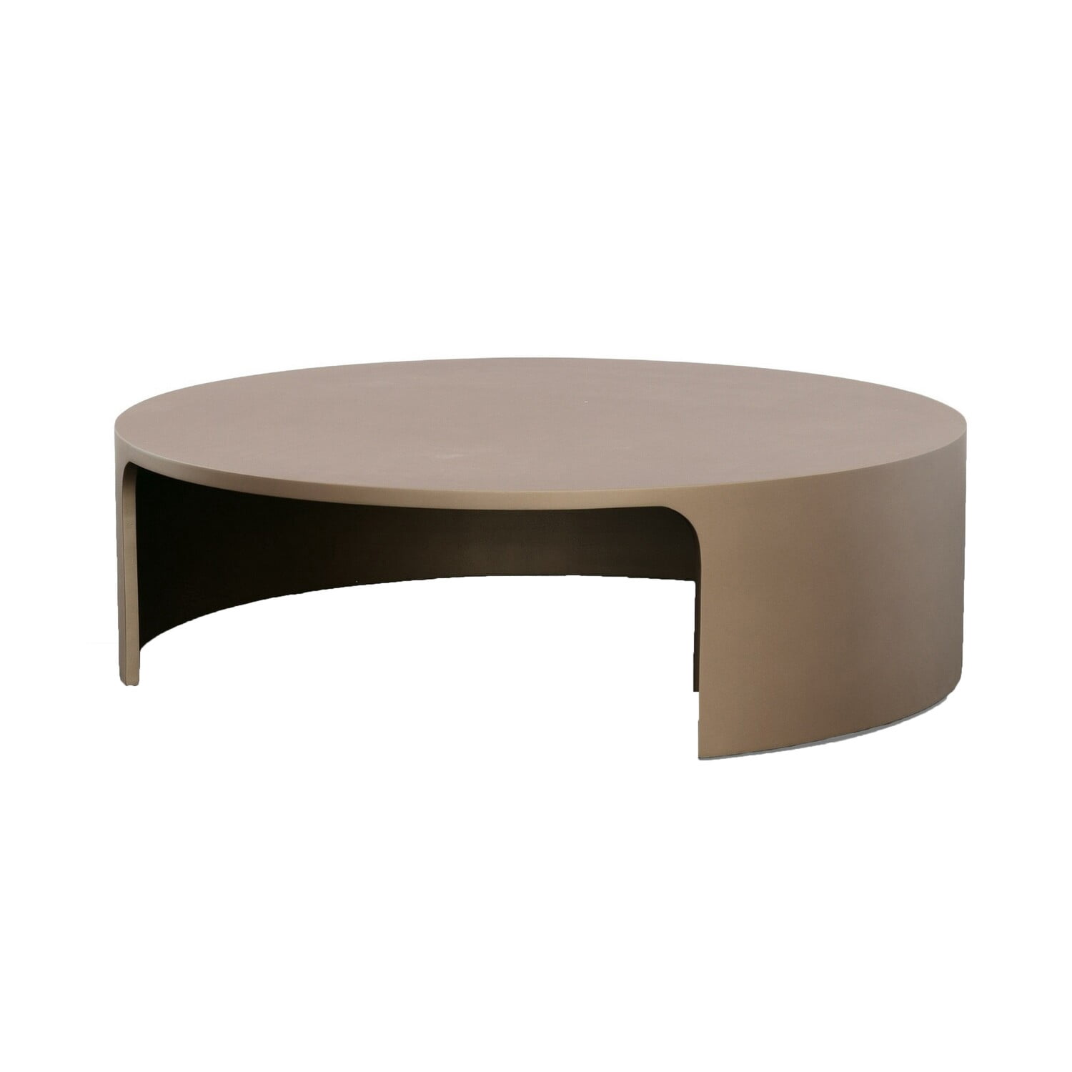 Benjara Cid Cody Coffee Table, 44 Inch Round Top, Modern Low Profile ...