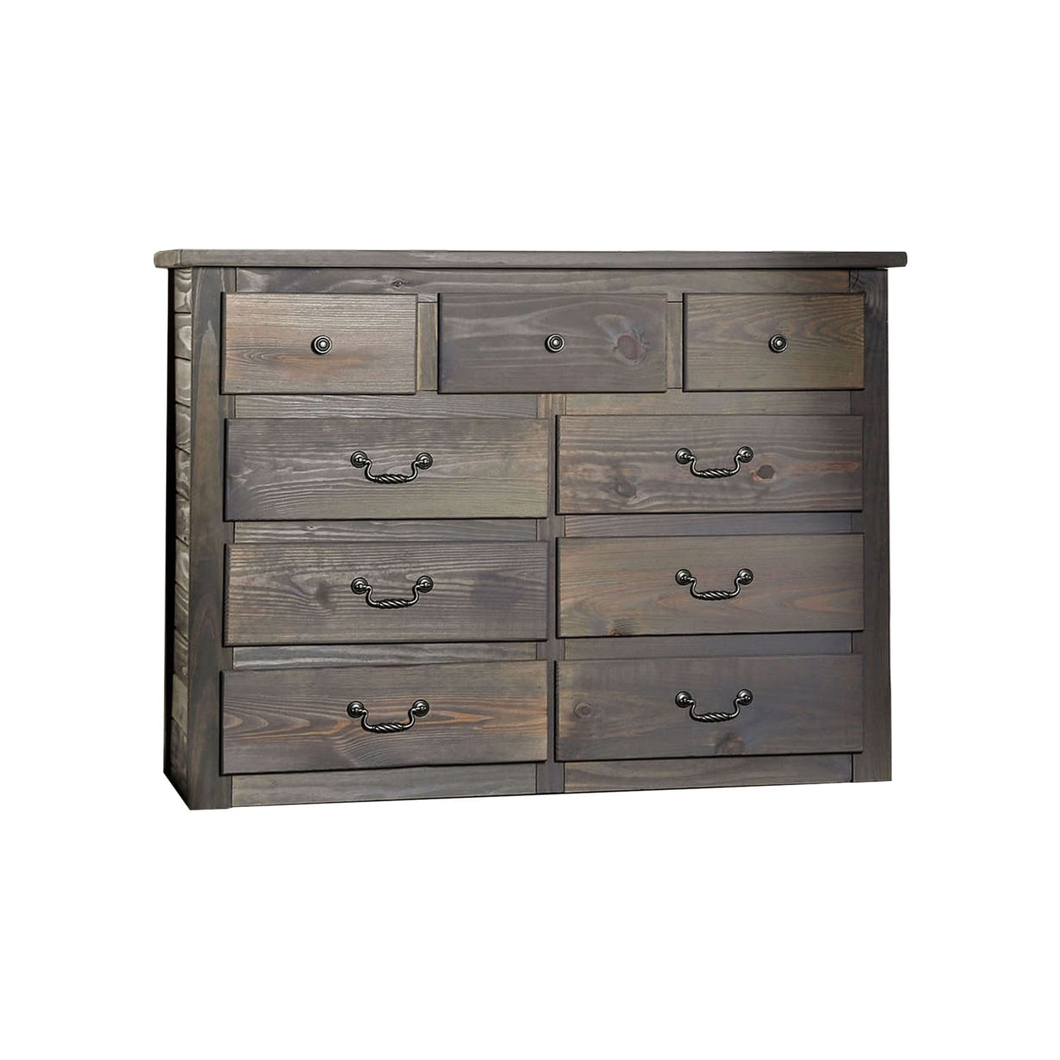 Benjara Dresser With Weathered Exterior and Plank Style Design, Gray ...