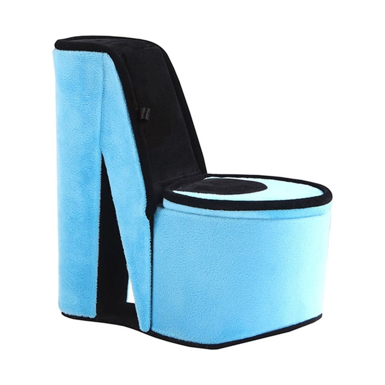 Benjara High Heel Shoe Jewelry Box with 2 Hooks and Storage, Turquoise ...