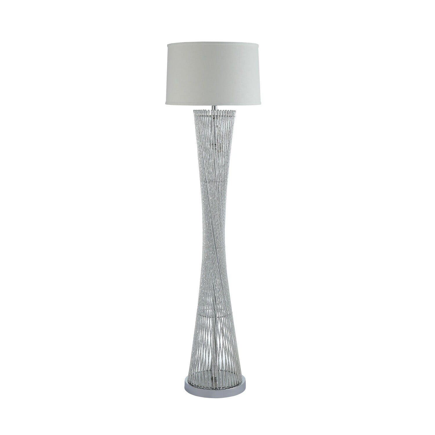 Benjara Hourglass Floor Lamp with Filament Styled Rods Structure ...