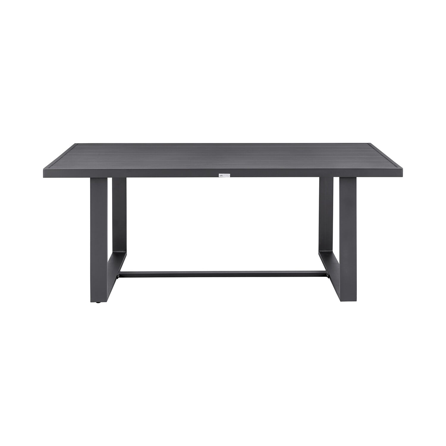 Benjara Jax 79 Inch Patio Dining Table, Spacious Rectangular Tabletop ...