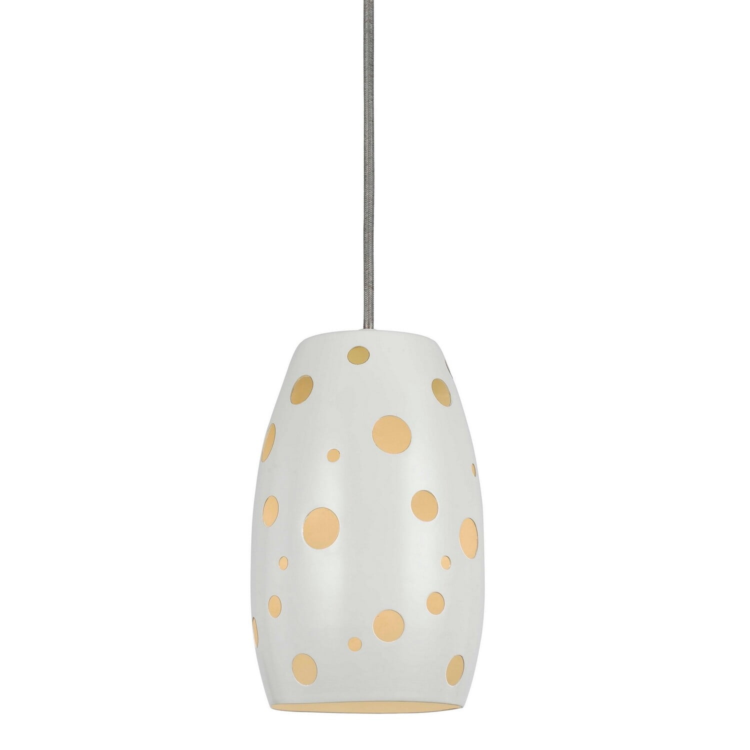 Benjara Kem 6 Inch Modern Pendent Light, Metal Shade with Circular ...