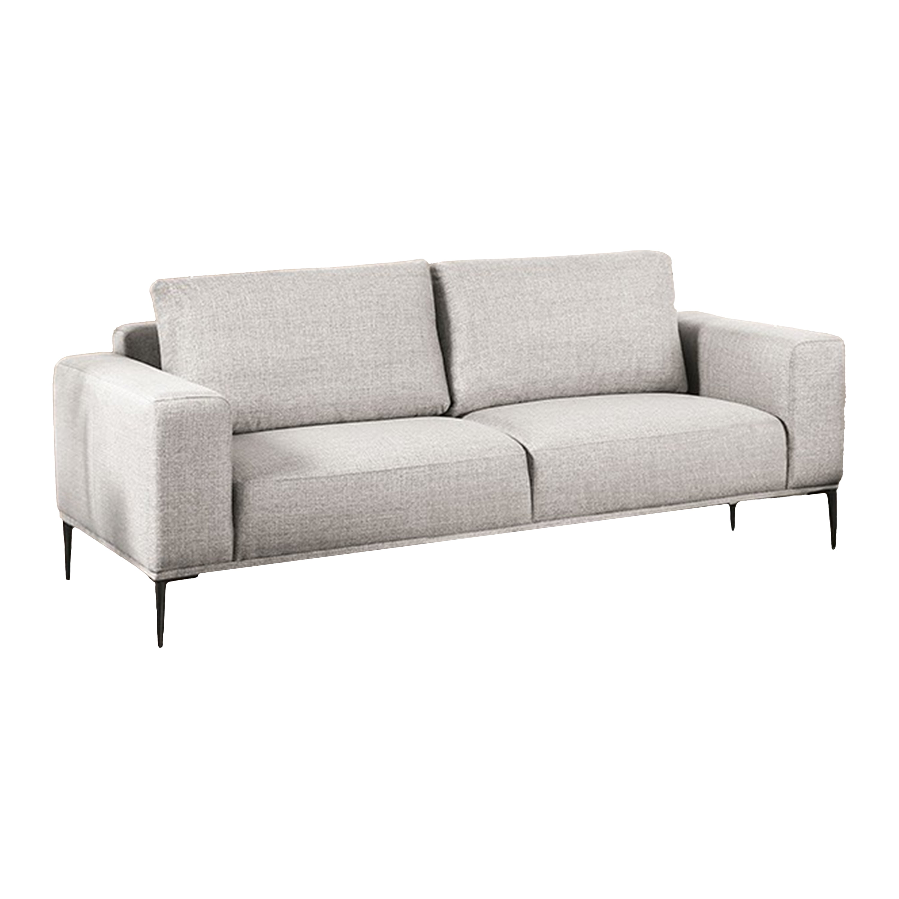 Kevin Sofa, Gray Chenille, Modern Track Arms, Solid Wood, 82 Inch ...