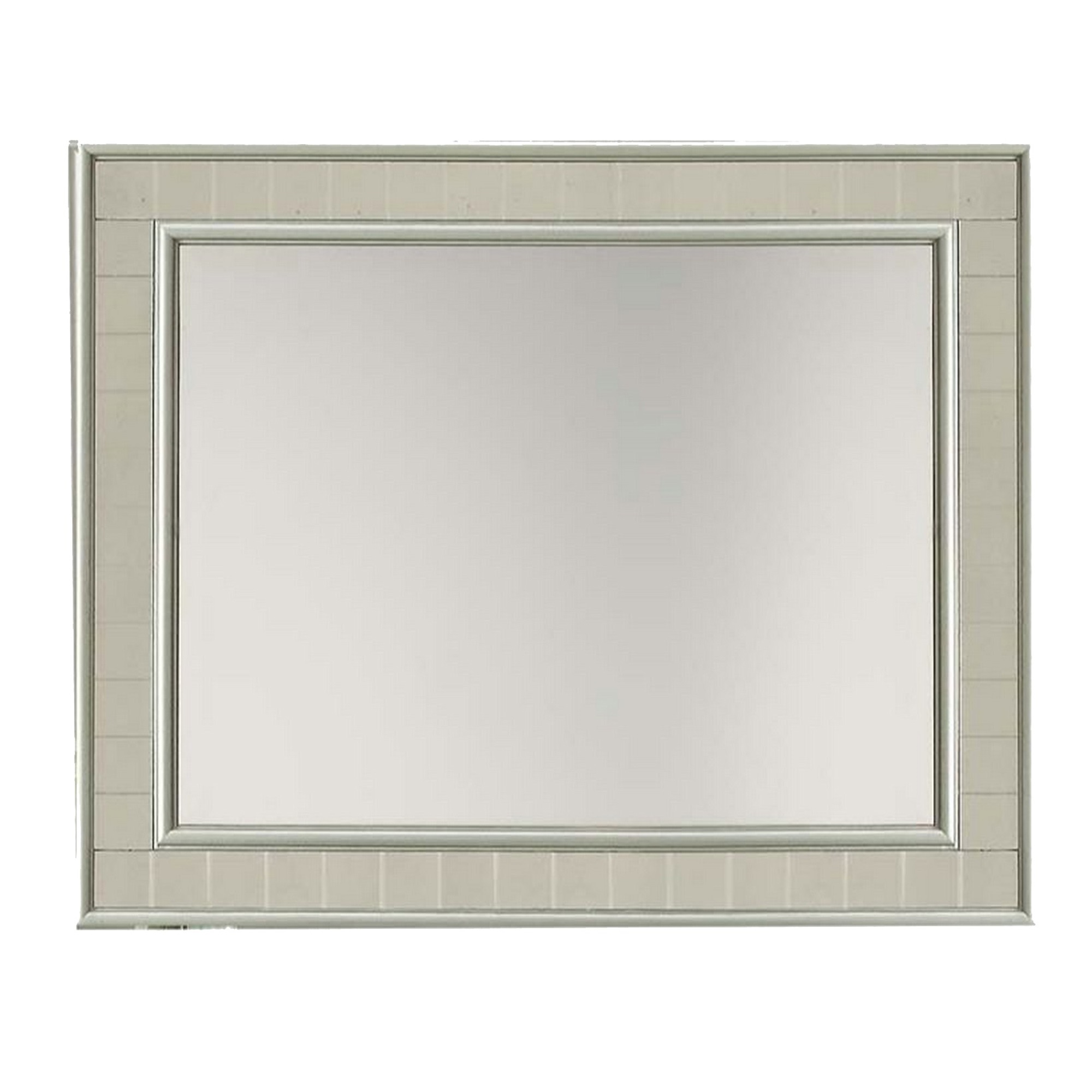 Molded Wooden Trim Mirror with Mounting Hardware, Silver - Walmart.com