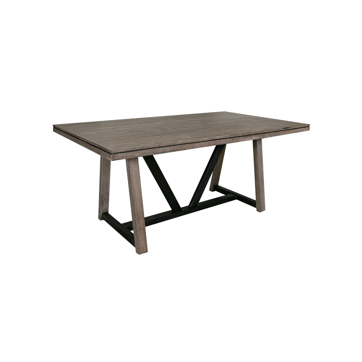 Benjara Piel 69 Inch Dining Table, Rectangular, Pine, Mango Wood, Black ...