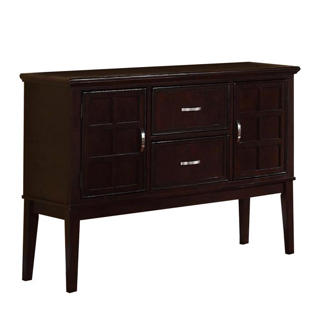Benjara Plywood Poplar Wood Buffet Server, Espresso - Walmart.com