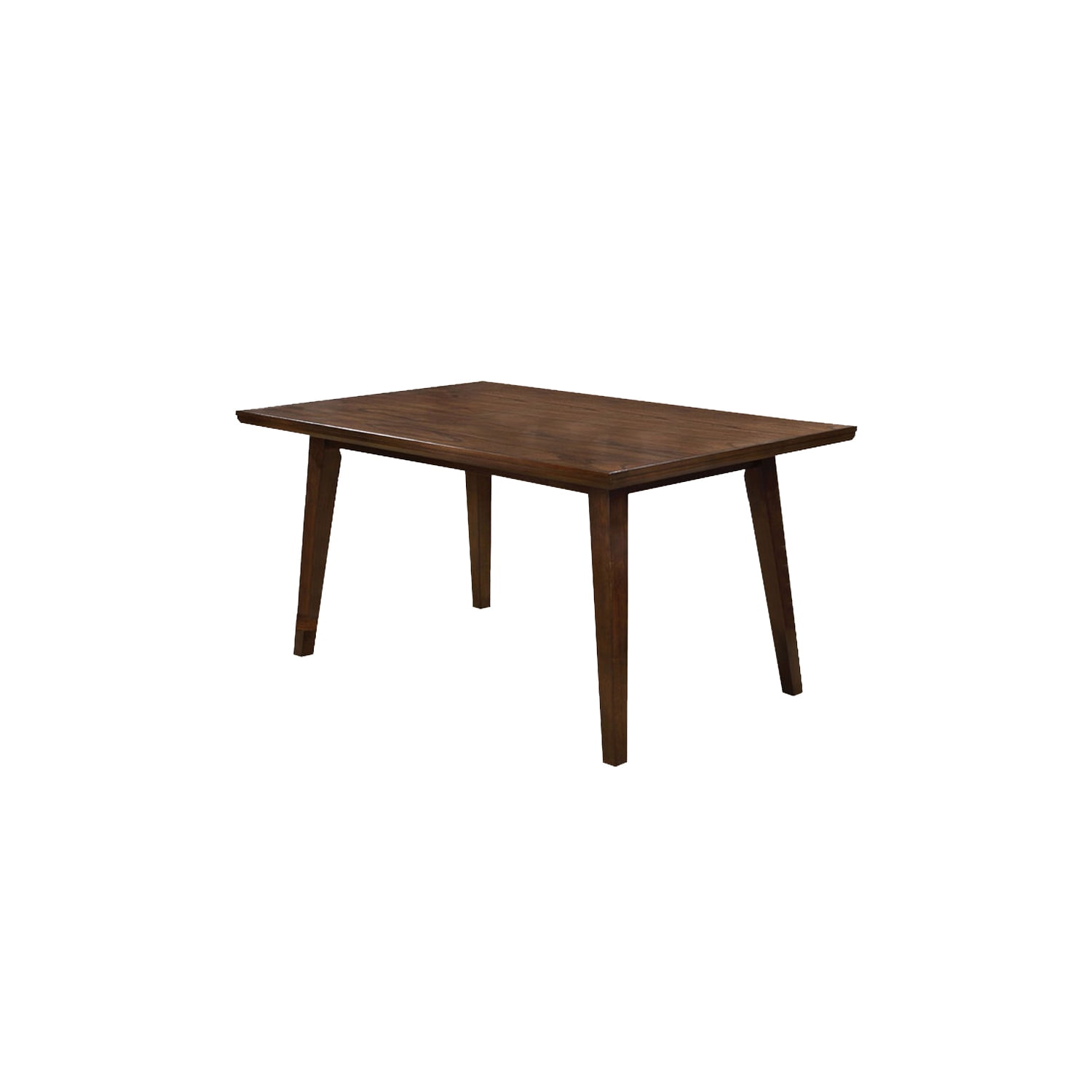 Rectangular Wooden Dining Table with Tapered Block Legs, Brown- Saltoro ...