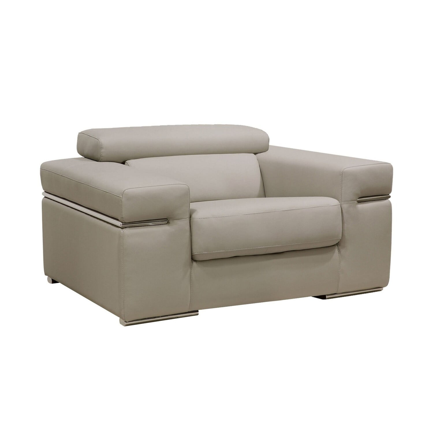 Benjara Reno 50 Inch Modern Accent Armchair, Adjustable, Vegan Leather ...