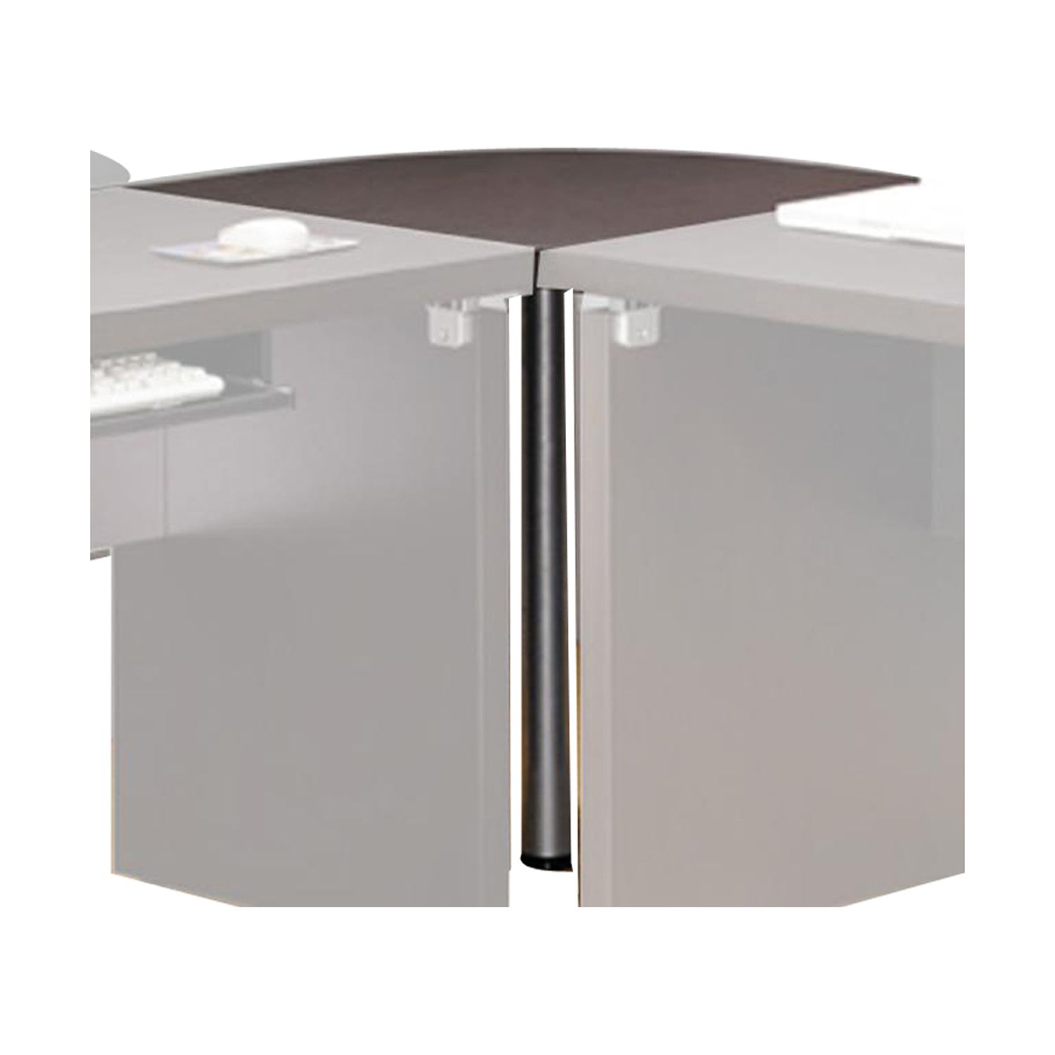 Benjara Reuleaux Wood and Metal Corner Table with Grain Details ...