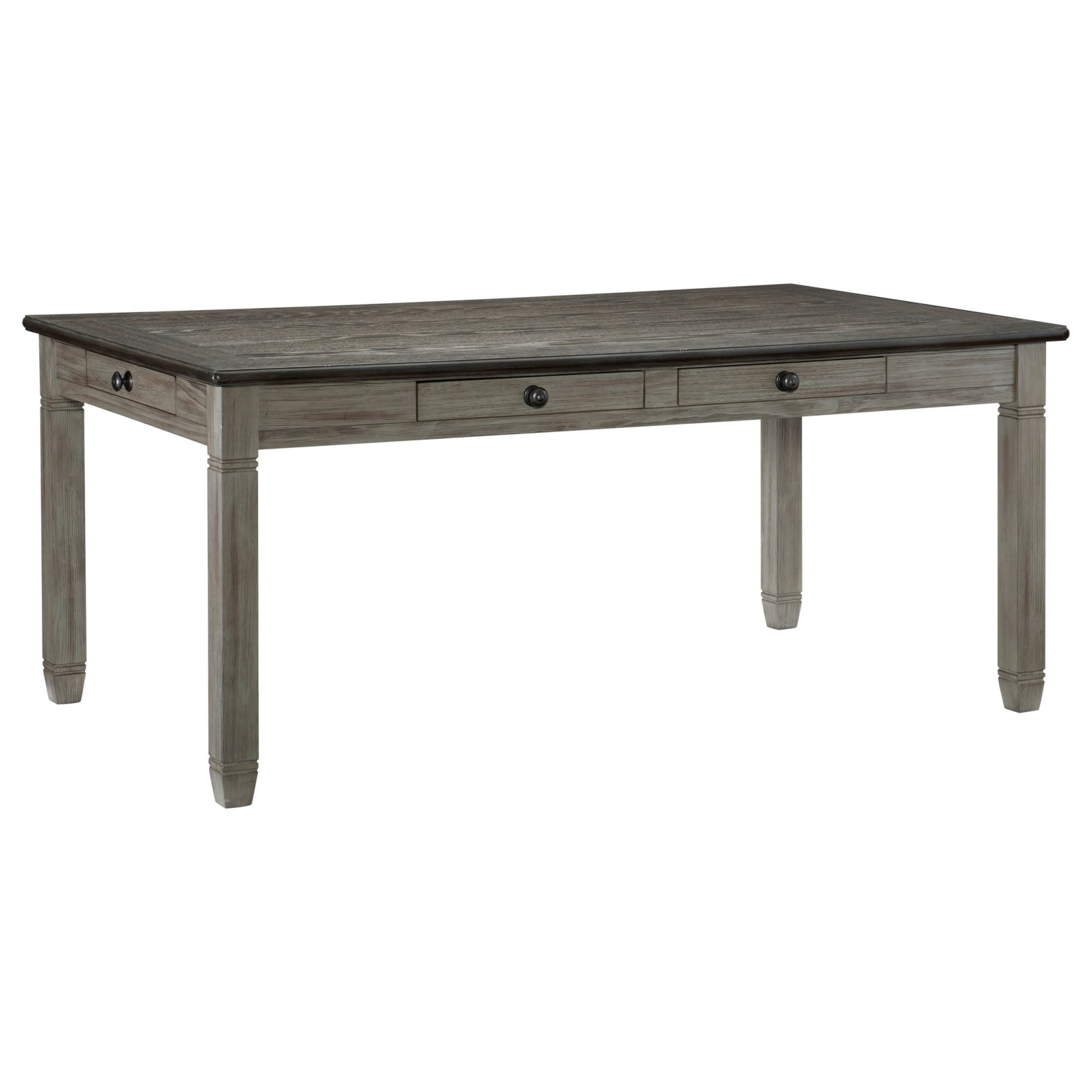Benjara Rome 72 Inch Wood Dining Table, 6 Drawers, Two Tone Finish ...