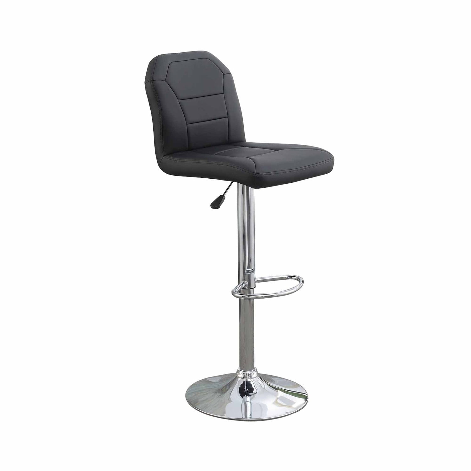 Benjara Saltoro Sherpi Judy 25-29 Inch Modern Bar Stool, Vegan Faux ...