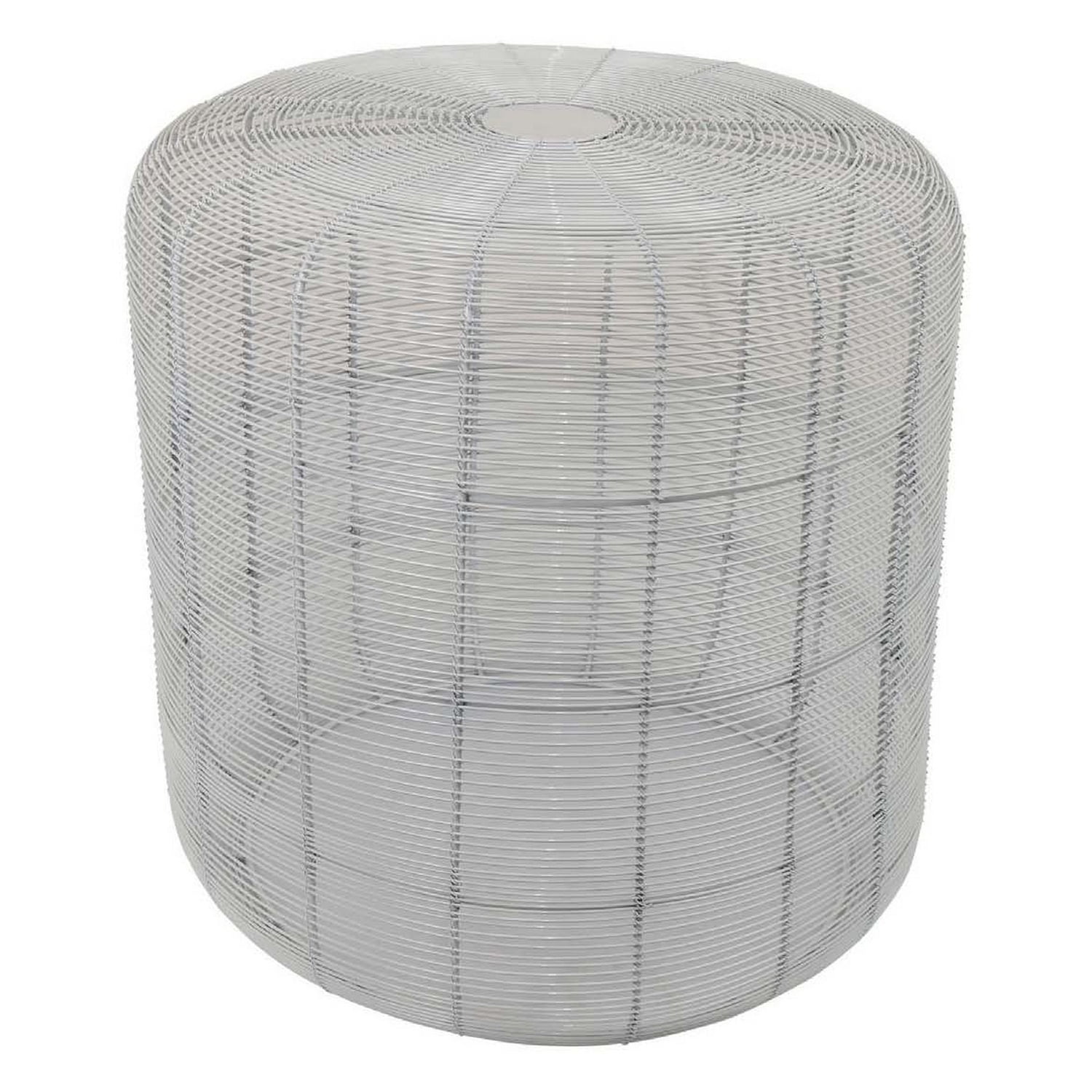 Benjara Sky 18 Inch Plant Stand, Round Metal Framework, Mesh Design ...