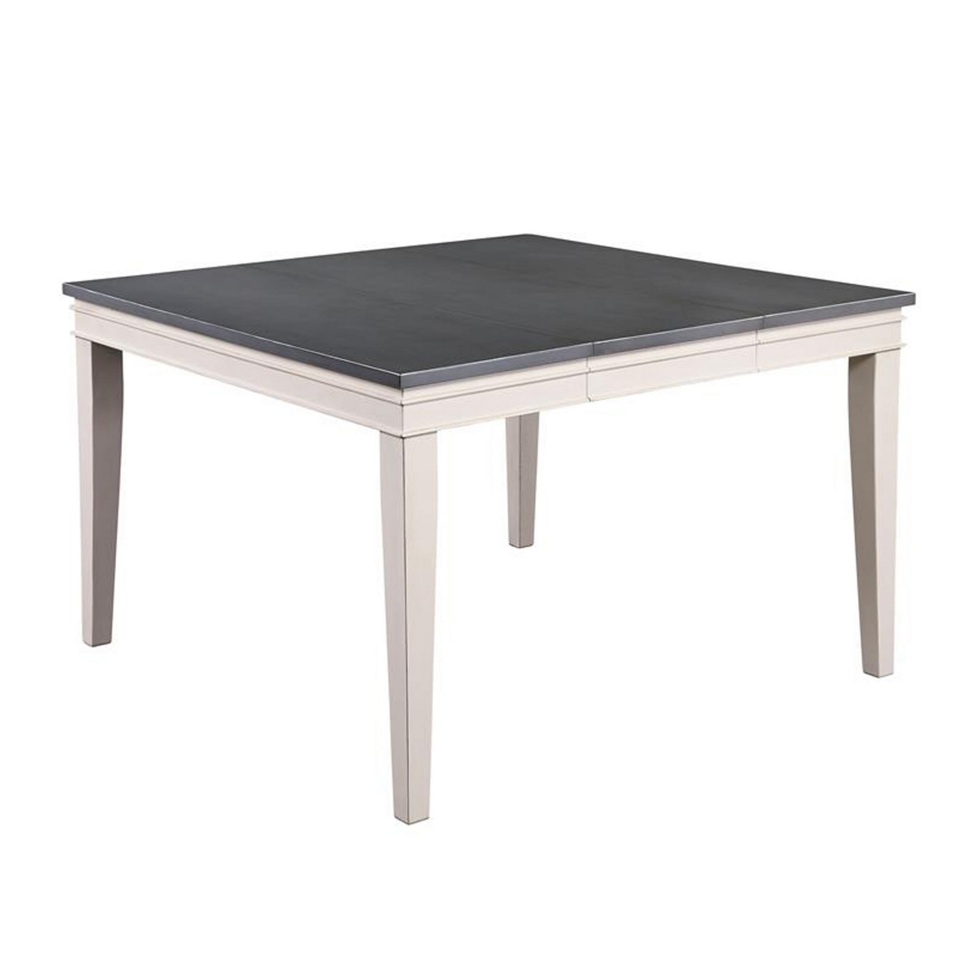 Benjara Struff 36-54 Inch Counter Height Wood Dining Table, Gray Top ...