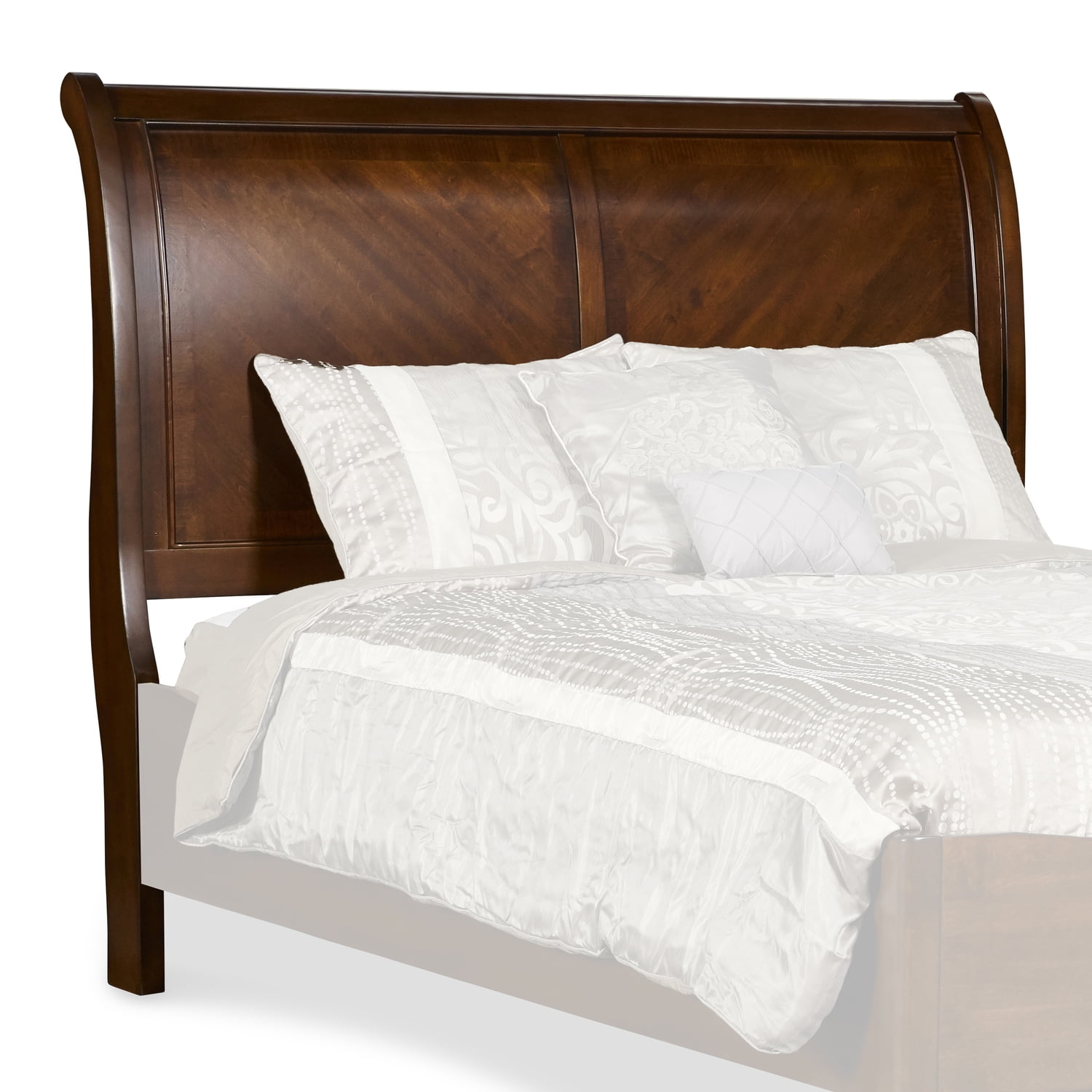 Benjara Traditional Style Wooden Queen Size Headboard with Sledge Curve ...