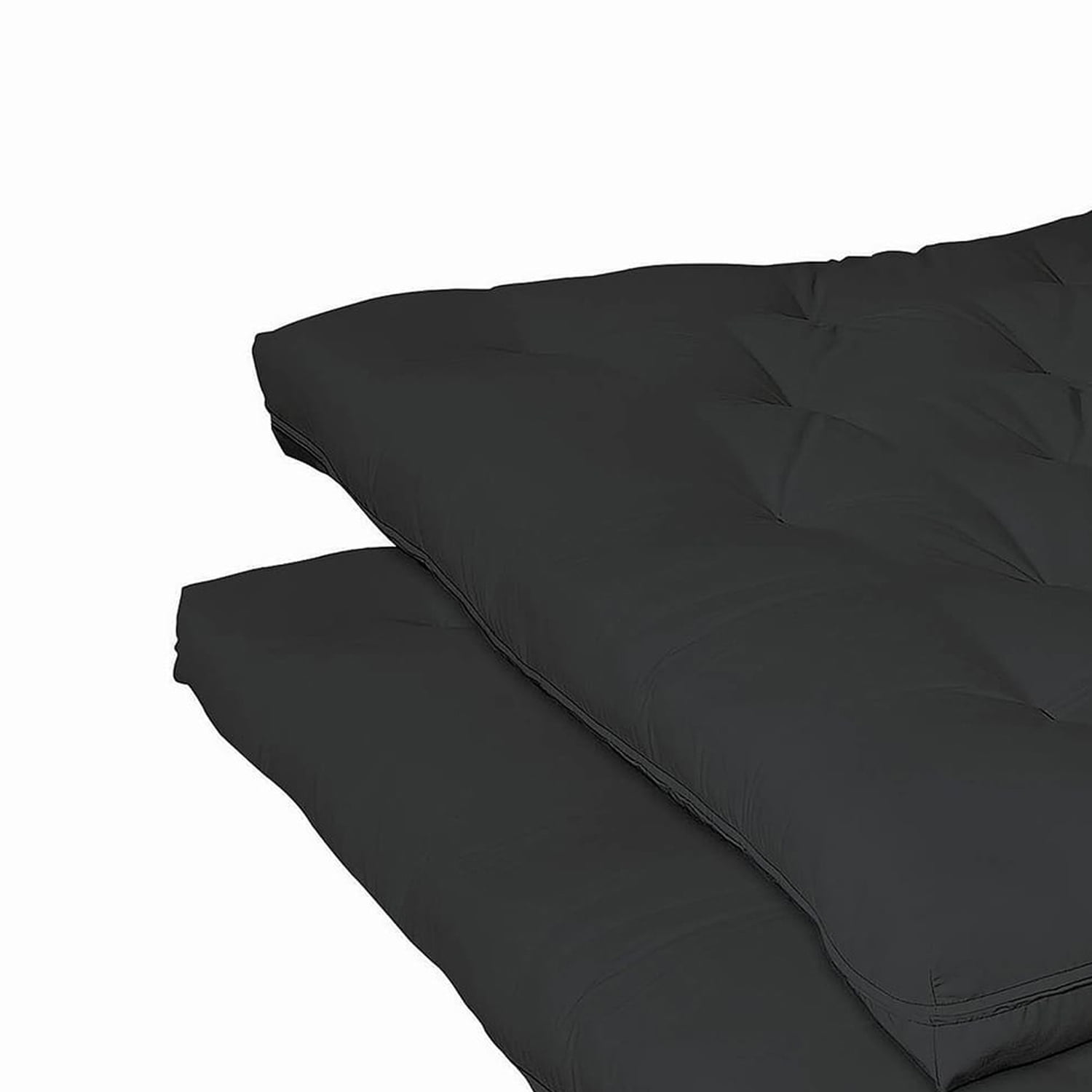 Benjara Transitional 6 Inch 2 Piece Fabric Upholstered Tufted Futon Pad ...