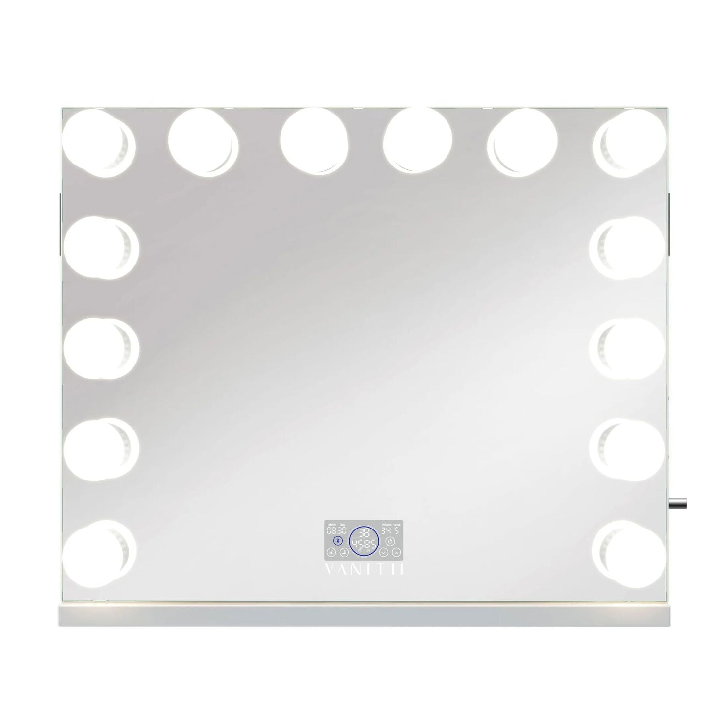 Benjara Ziya 26 x 32 Vanity Mirror Pro, USB Charging Port, Smart Touch ...