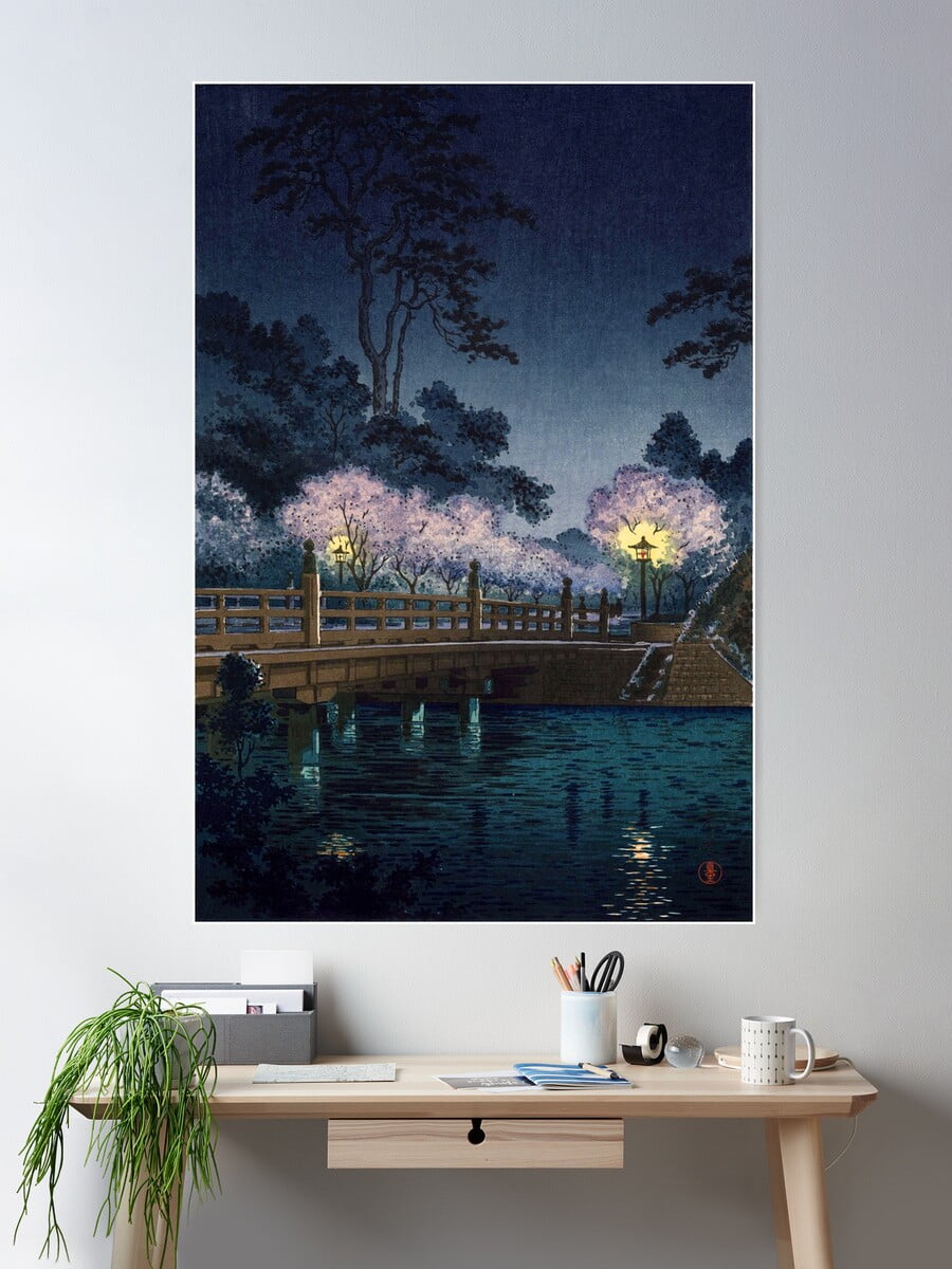 Benkei Bridge By Tsuchiya Koitsu Poster Wall Art, Modern Wall Decor For ...