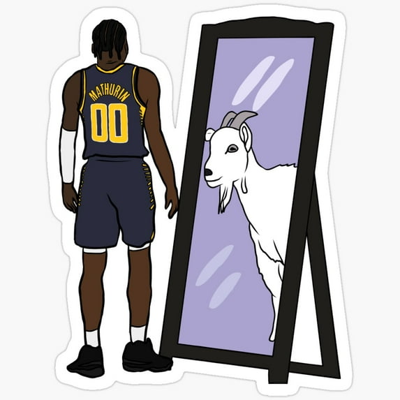 Bennedict Mathurin Mirror Goat Sticker Phone Decal Water Bottle ...