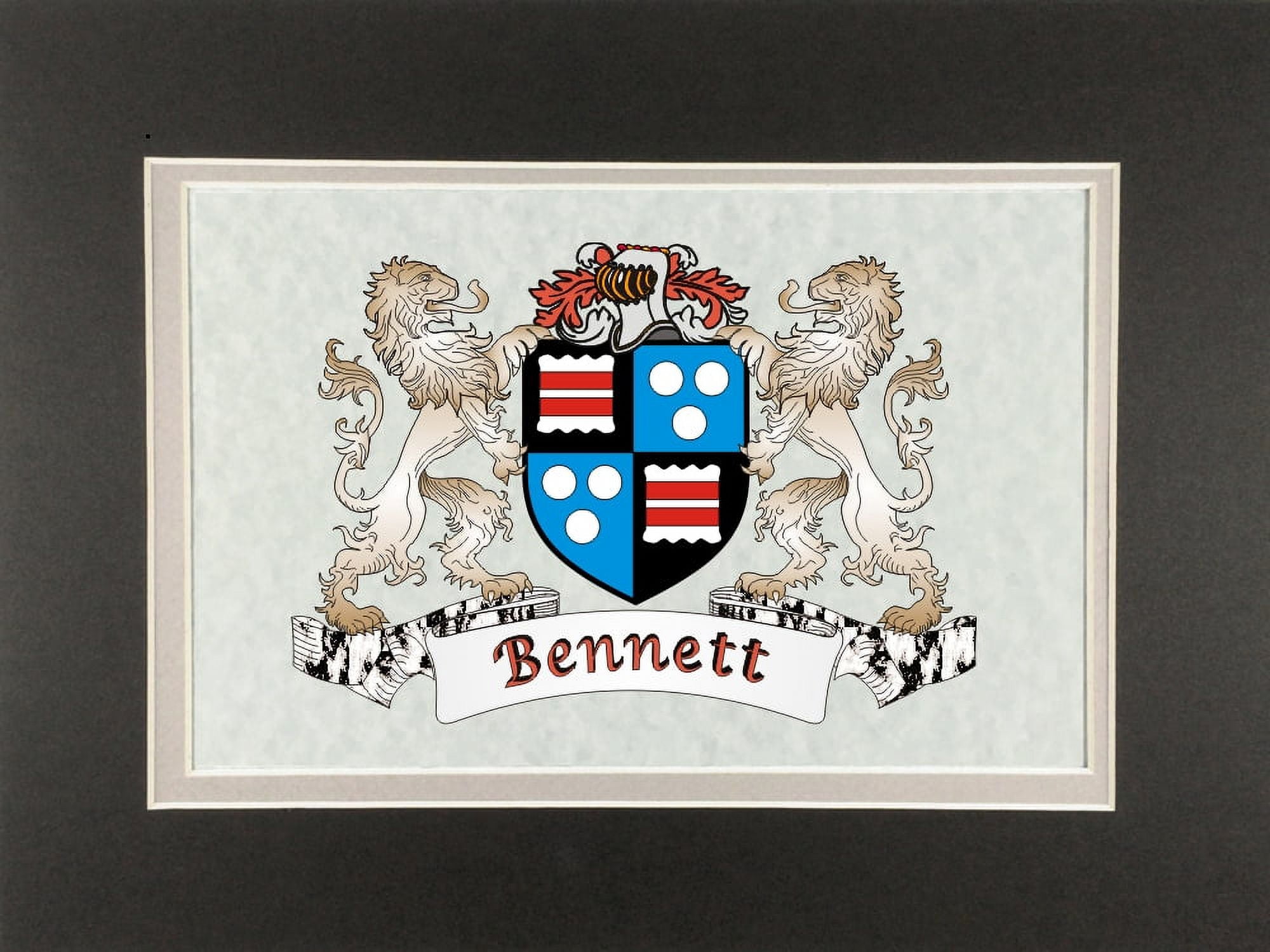 Bennett Irish Coat of Arms Print - Frameable 9" x 12" - Walmart.com