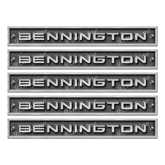 Bennington Boat Imitation Name Plate Sticker set. 10" long - Walmart.com