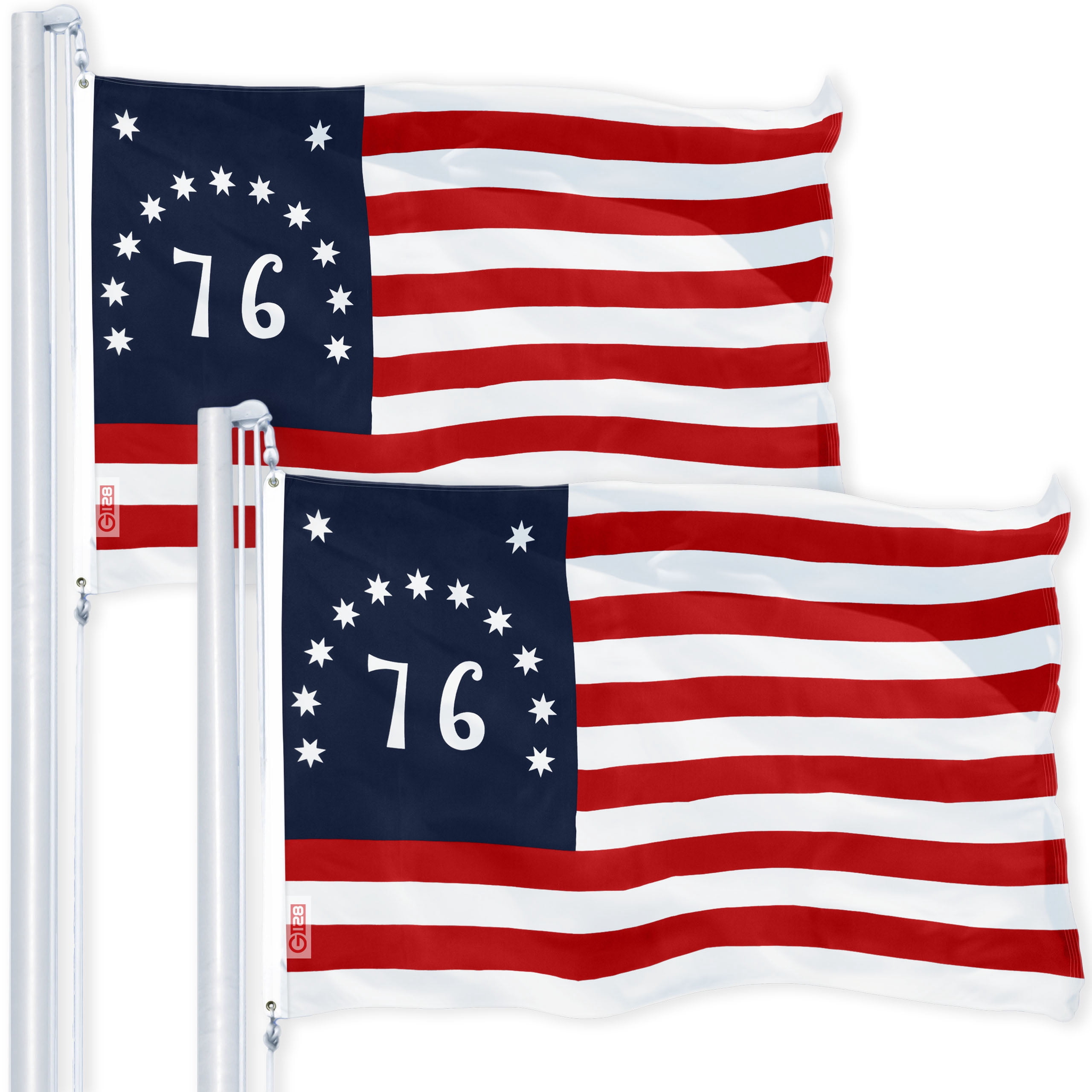 Bennington Flag 3x5FT 2-Pack 150D Printed Polyester By G128 - Walmart.com