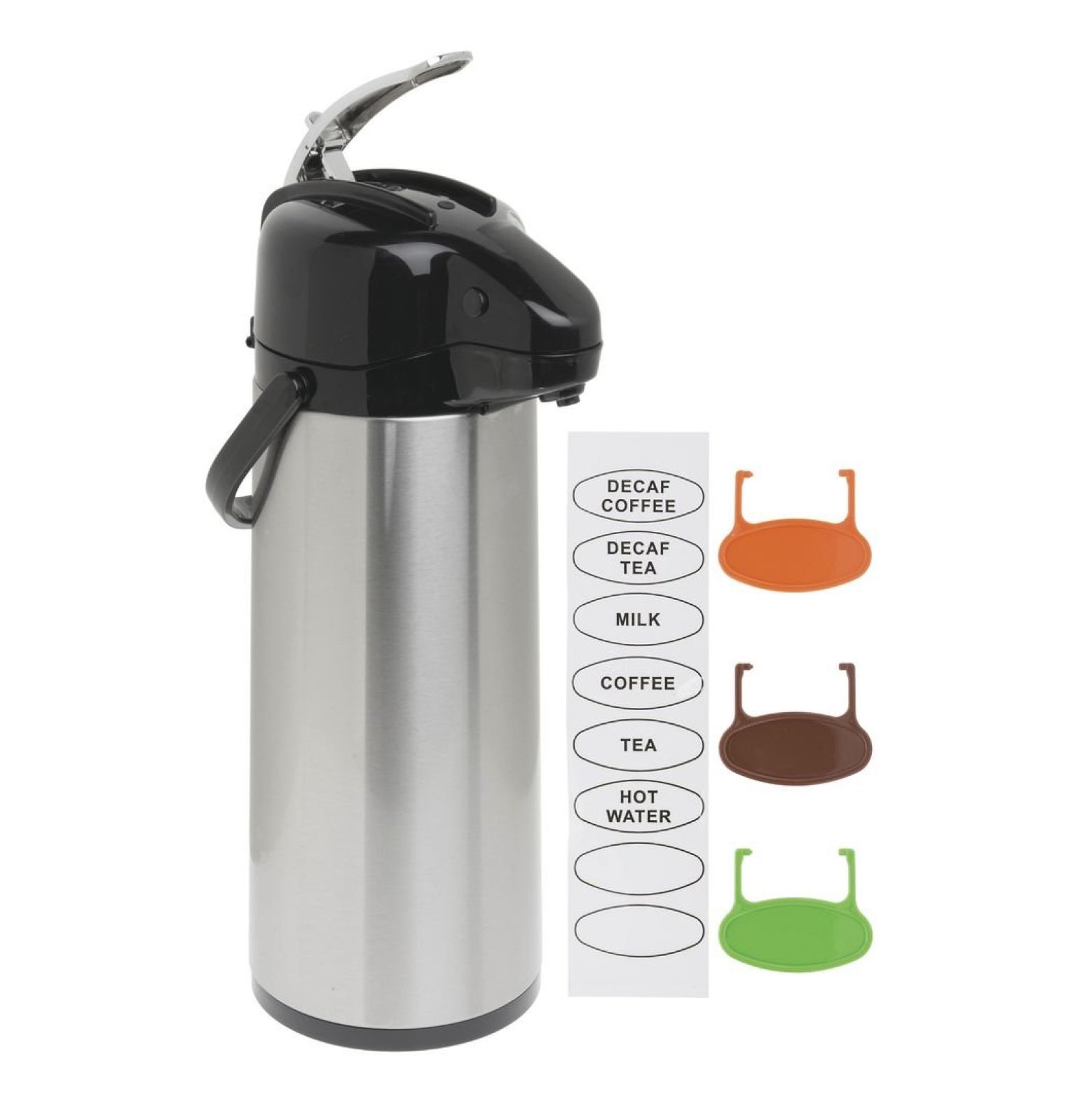 Bennium Air Pot Thermal Coffee Server 2.5L Stainless Steel Glass-Lined ...