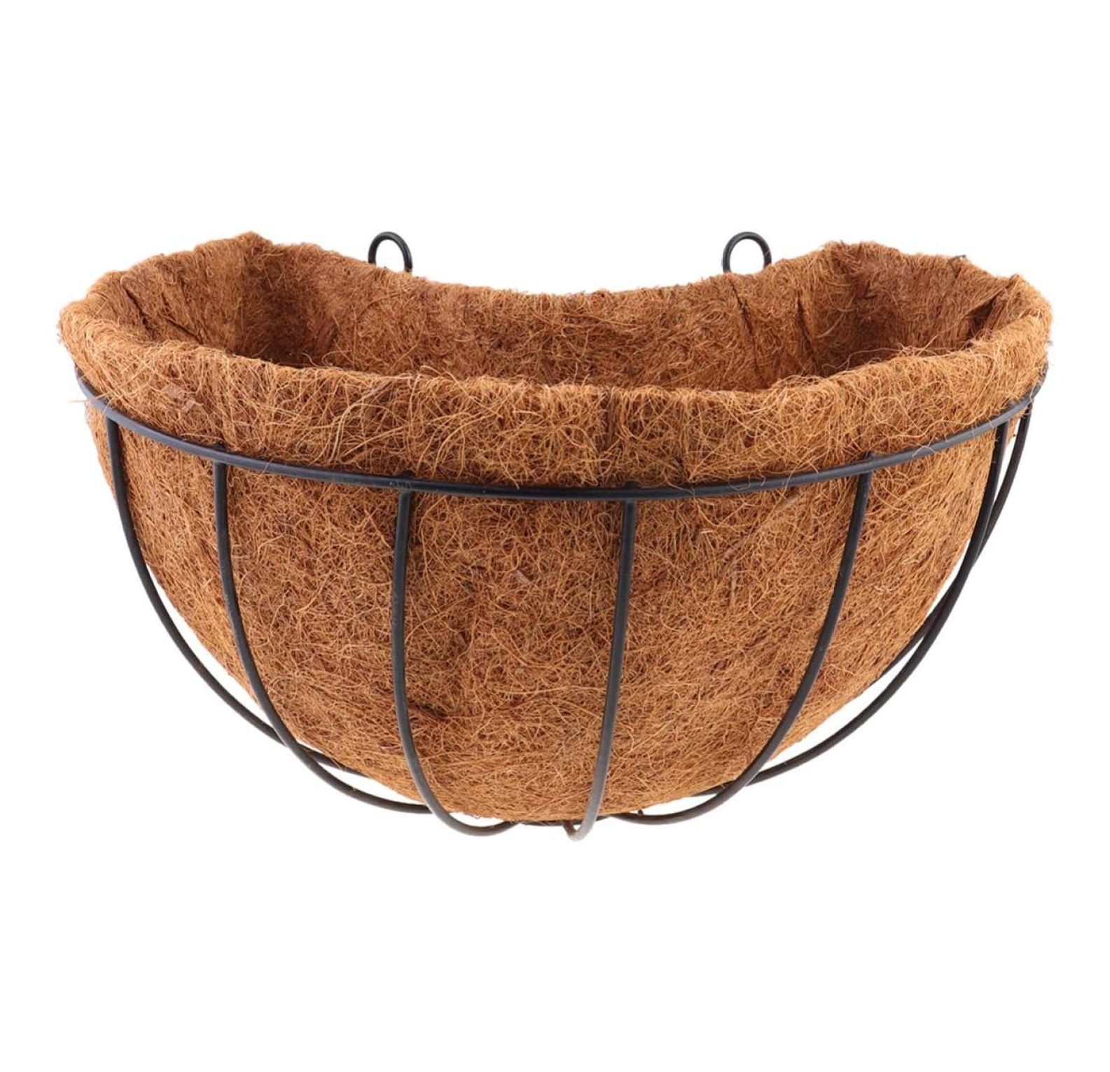 Bennium Metal Hanging Planter Basket Half Round Planter Flower Wall ...