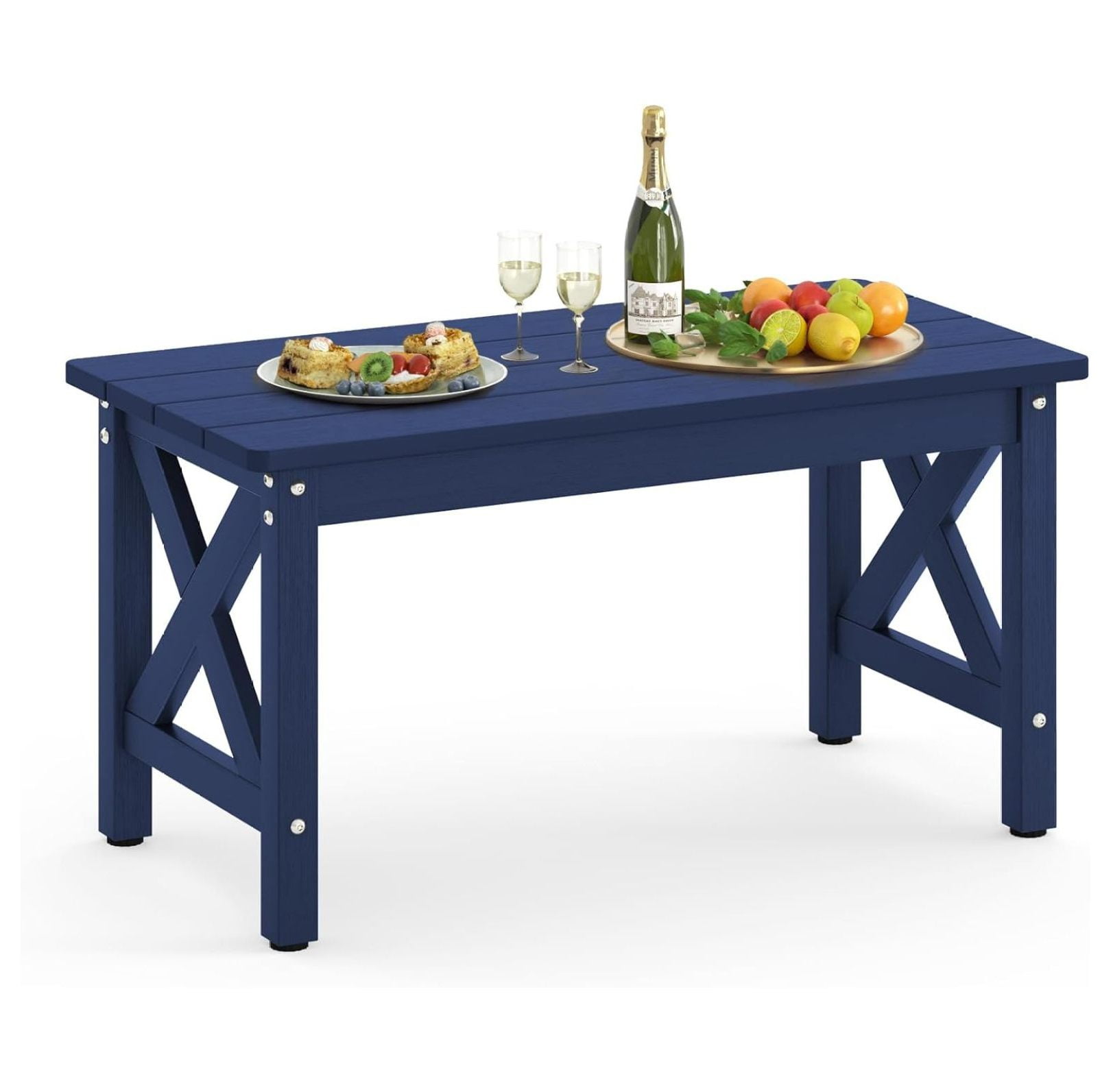 Bennium Outdoor Coffee Table for Patio, Rectangle Outdoor Coffee Table ...