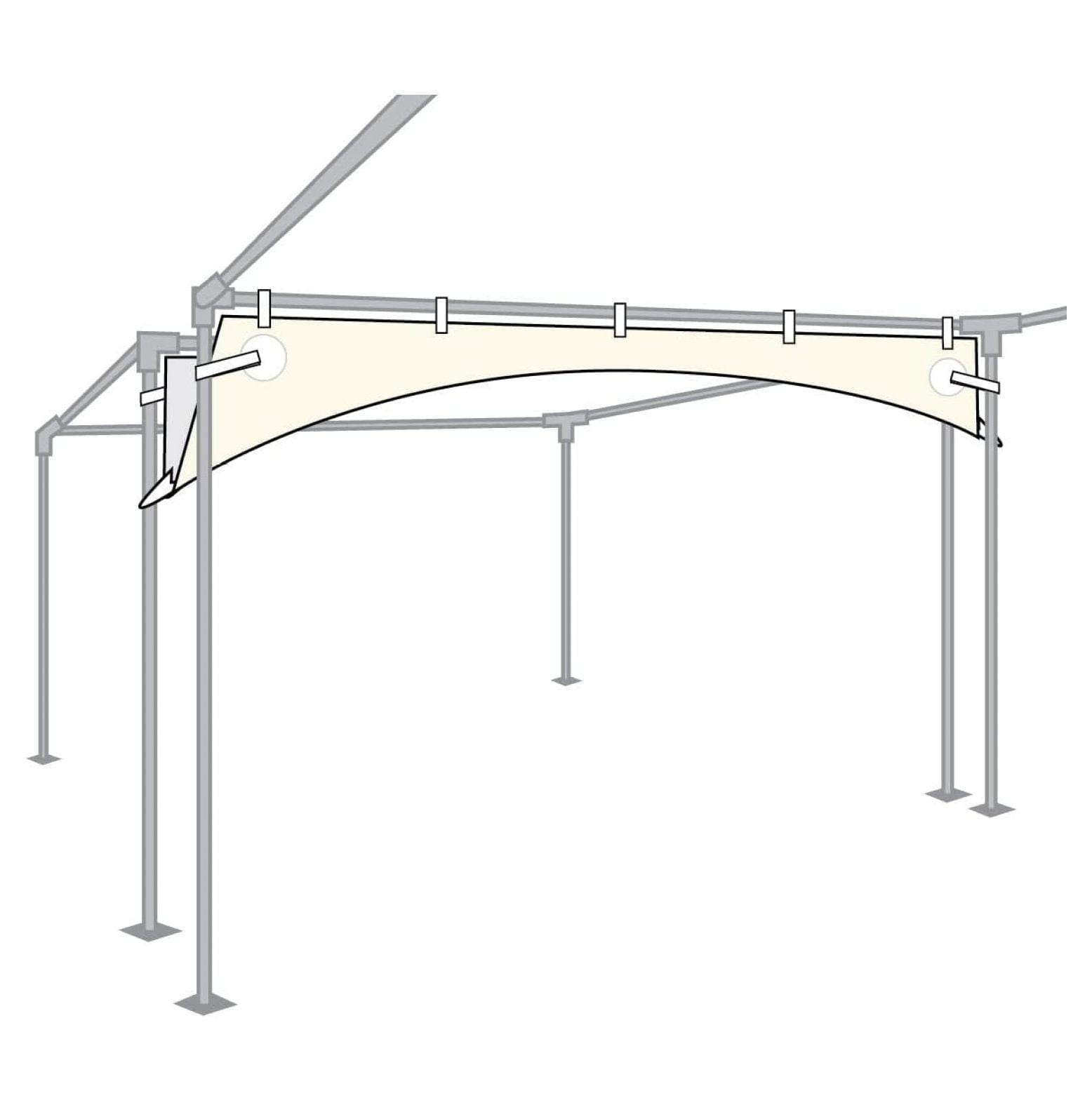 Bennium Party Tents Direct Vinyl Rain Gutters | for High Frame Canopy ...